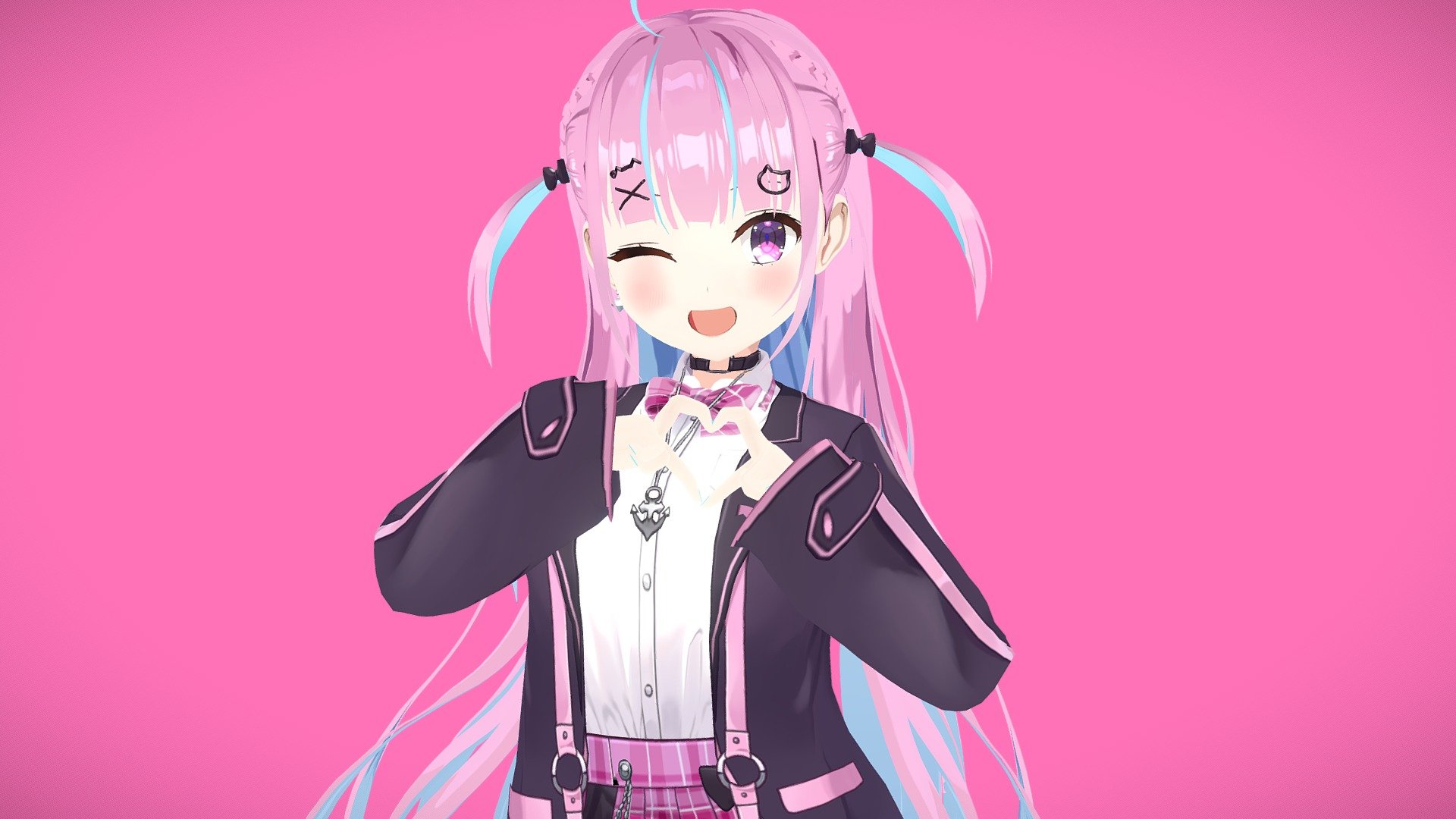 Hololive Vtuber - Minato Aqua - 3D model by 風籟_Furai (@FuraiConcept ...