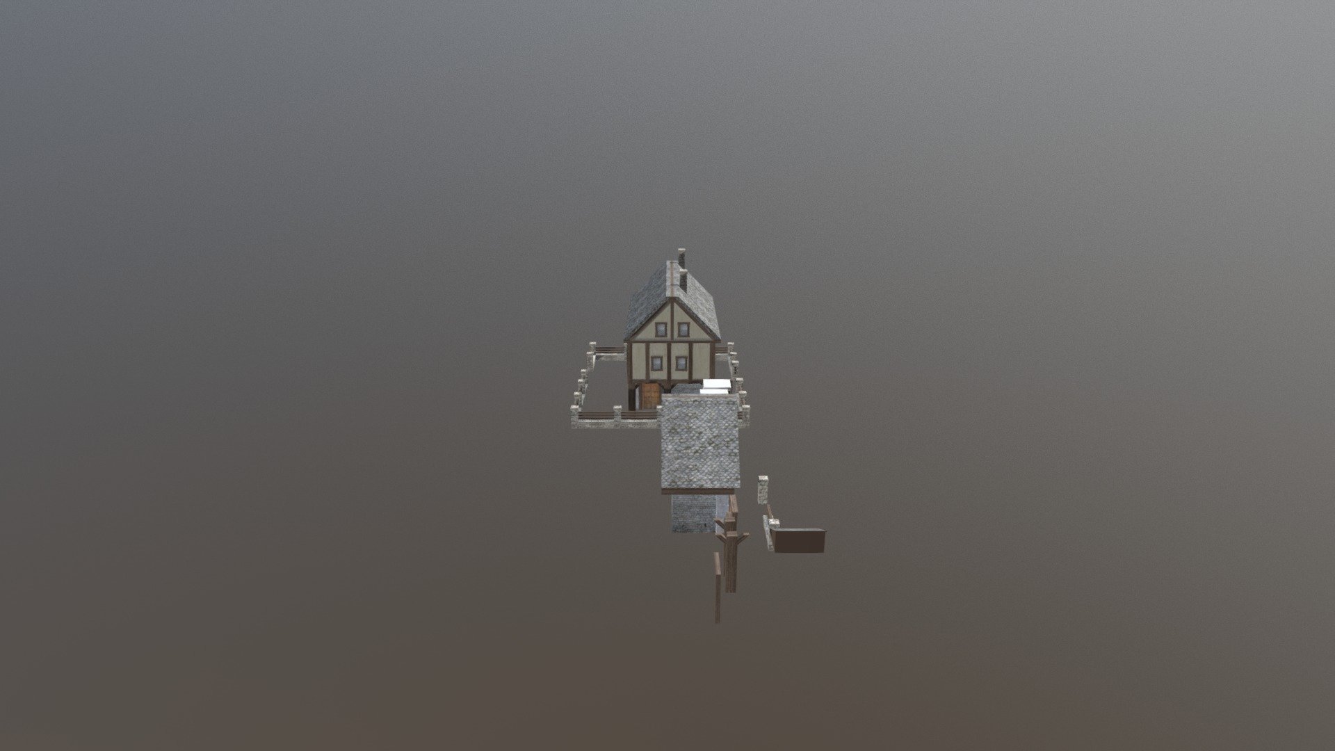 Medieval Cottage - 3D model by willkfarr [8730090] - Sketchfab