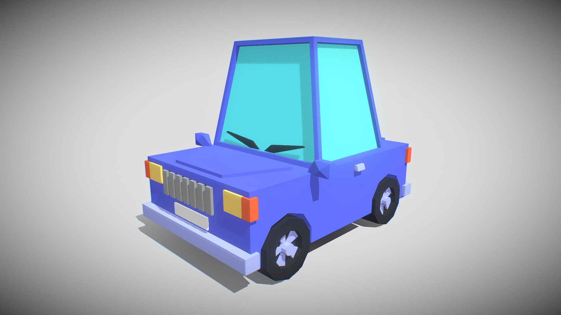 Car low poly - Buy Royalty Free 3D model by Pledg [8730428] - Sketchfab ...