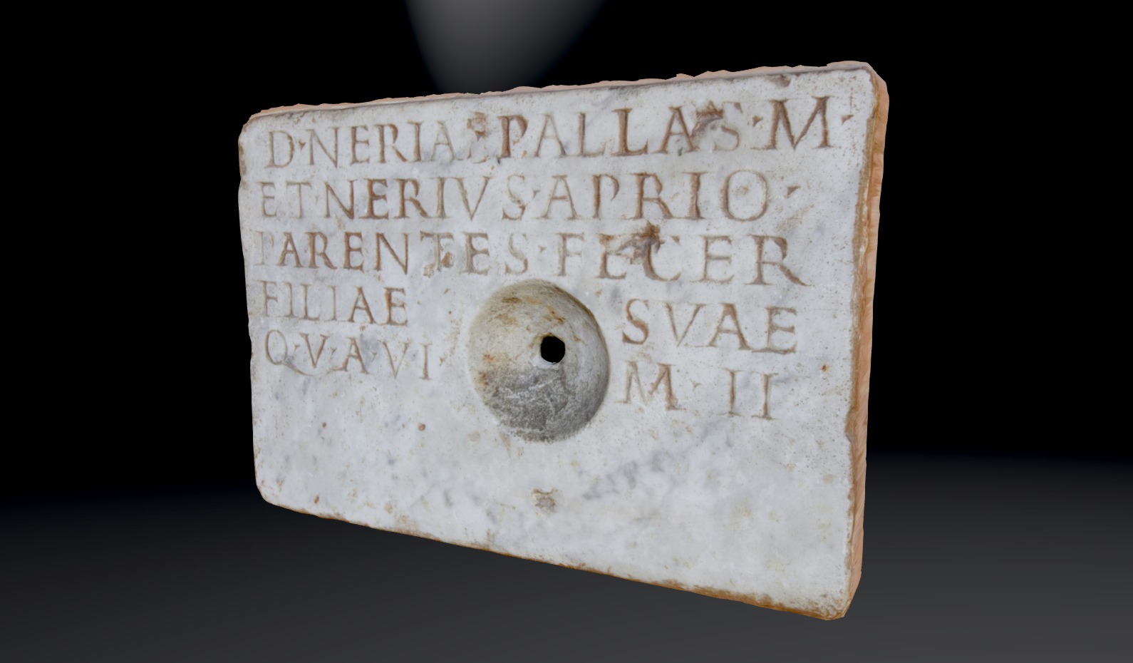 Roman Inscription with Offering Hole - 3D model by Patrick Kelley ...