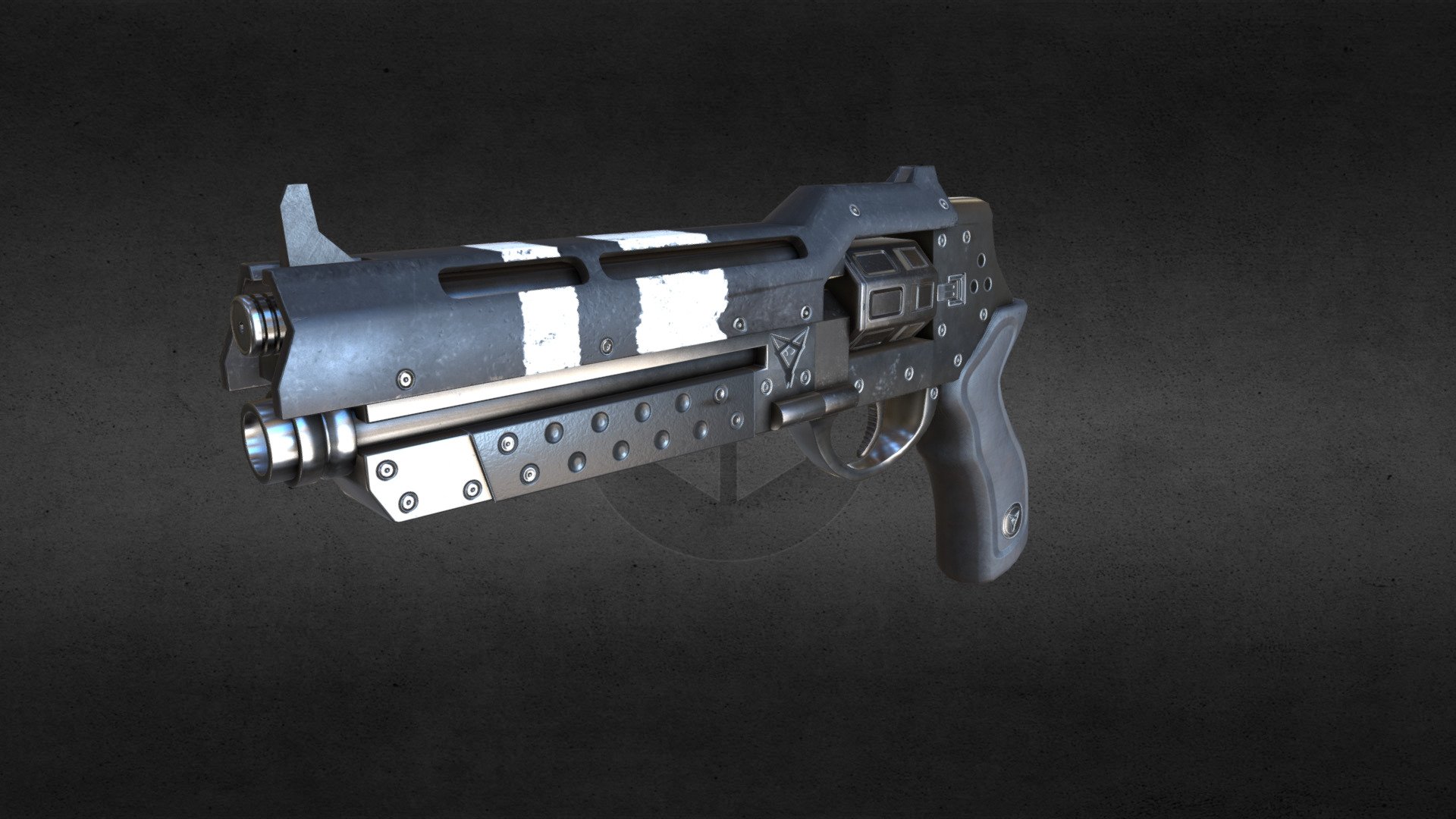 Retribution Handcannon - 3D model by Vorpal Vulpes (@VorpalVulpes ...