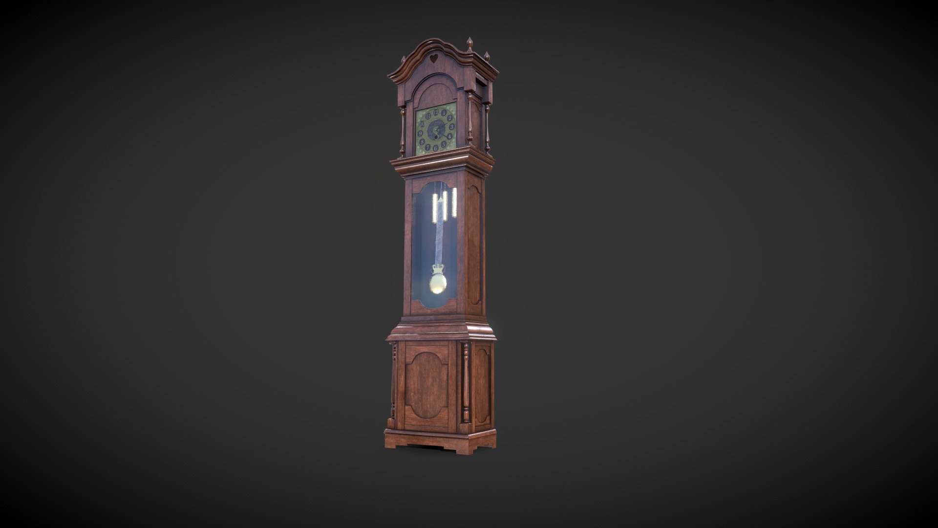 Rigged Grandfather Clock - Buy Royalty Free 3D model by PBR3D [8732f50 ...