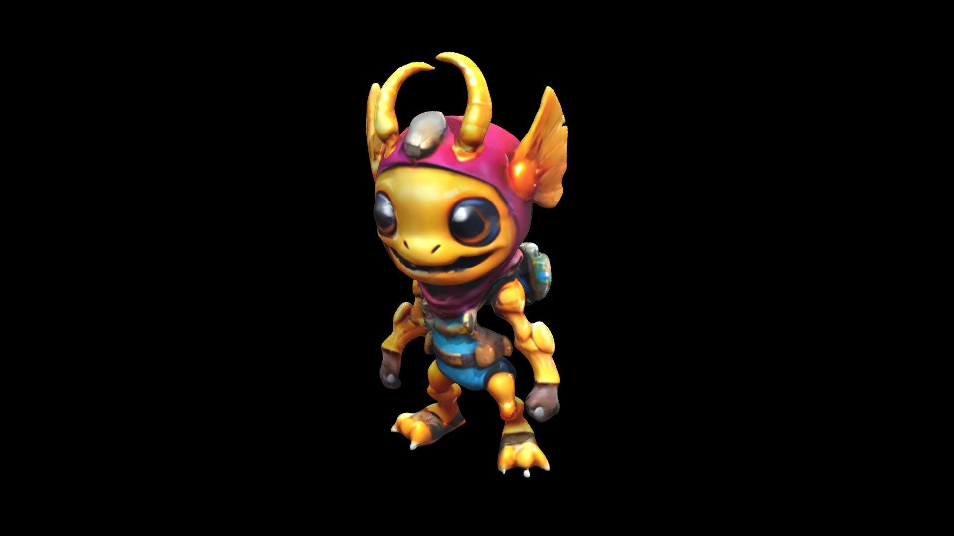 An animated character design for Ray from Rayman - Download Free 3D ...