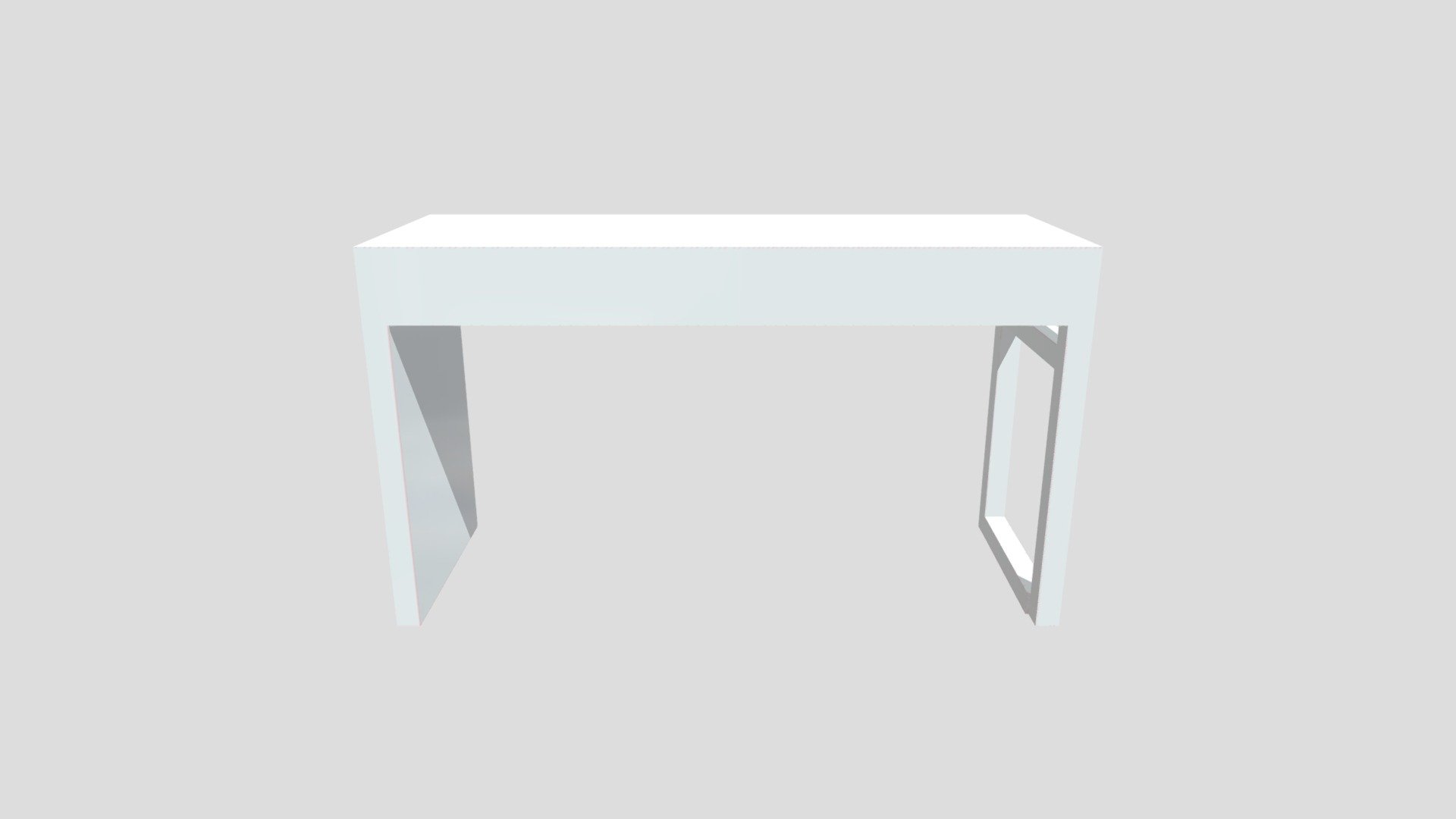 White Desk - 3D model by Alessia Vita (@vita.alessia.00) [873a423 ...