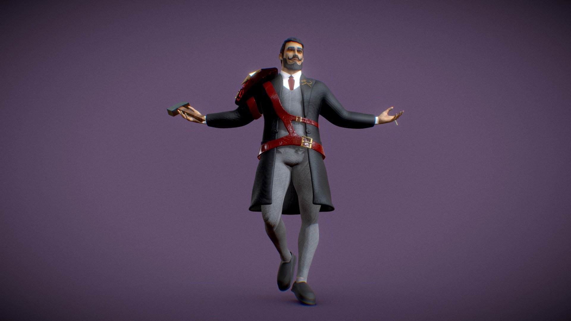 Soviet Paladin Character Design - 3D model by Pablo Chona (Datamosh ...