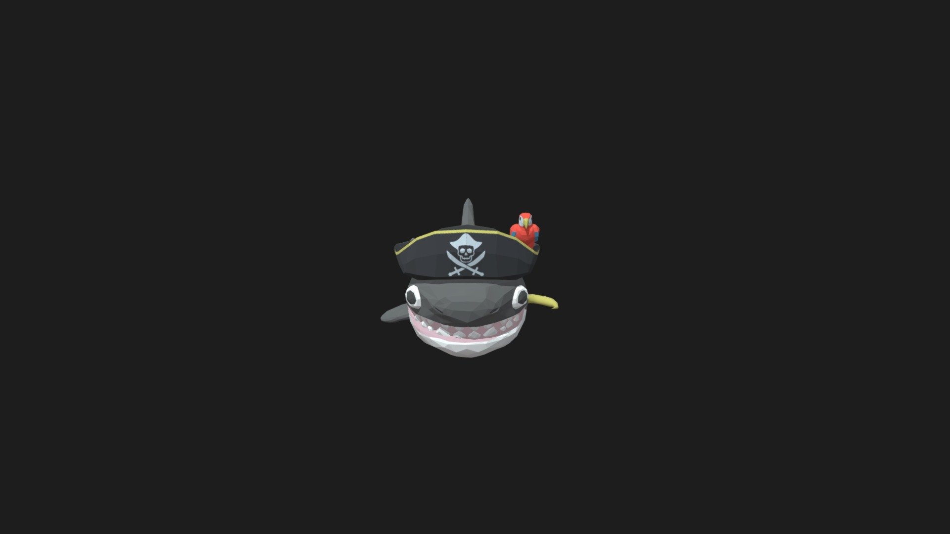 Captain Shark - 3D model by Demetrio Bianchi (@demetriobianchi ...