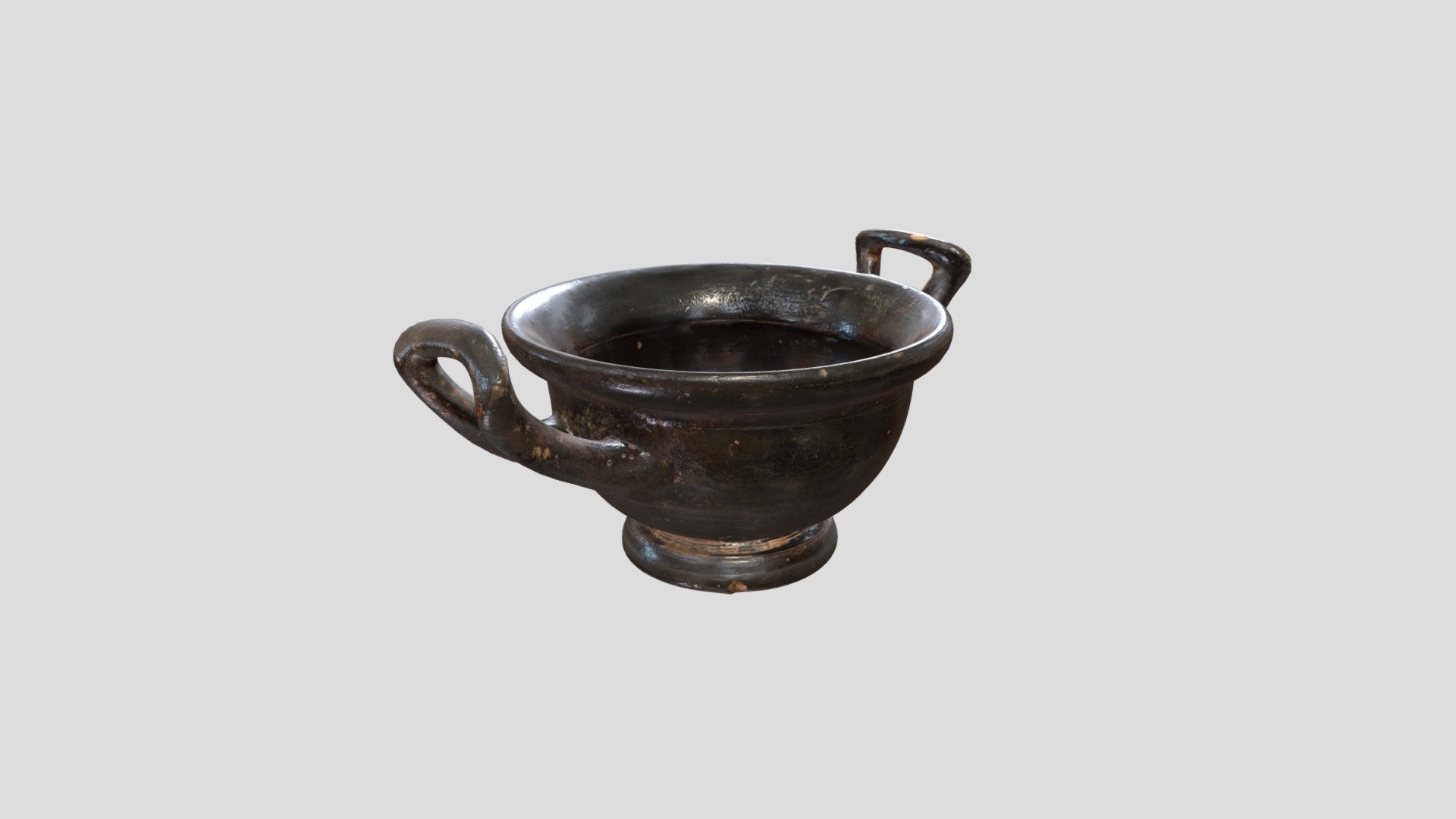 Black-glazed cylix - 3D model by The Vasyl Krychevsky Poltava Local ...