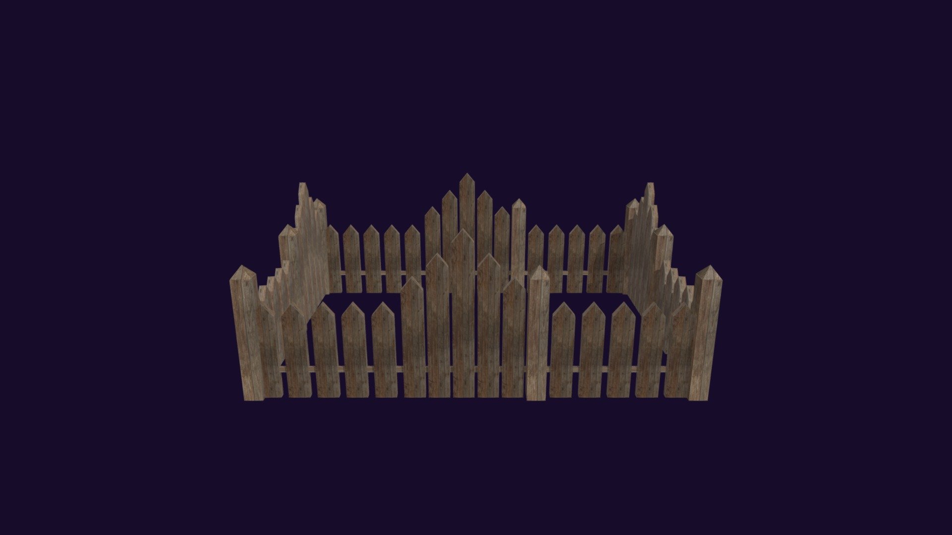 Wood Fence - Download Free 3D model by Mário Mendes ...