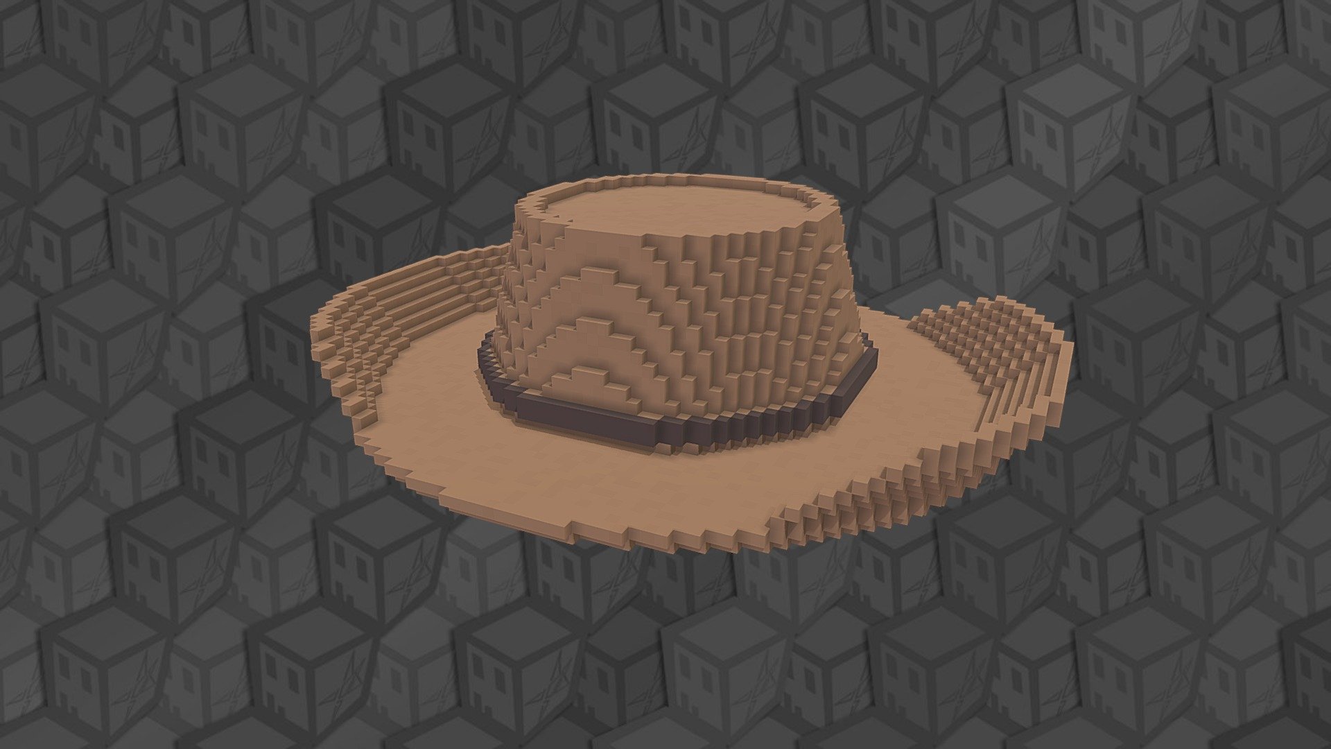 cowboy_hat - 32bits - 3D model by zachrywilsn | nullblox (@zachrywilsn ...