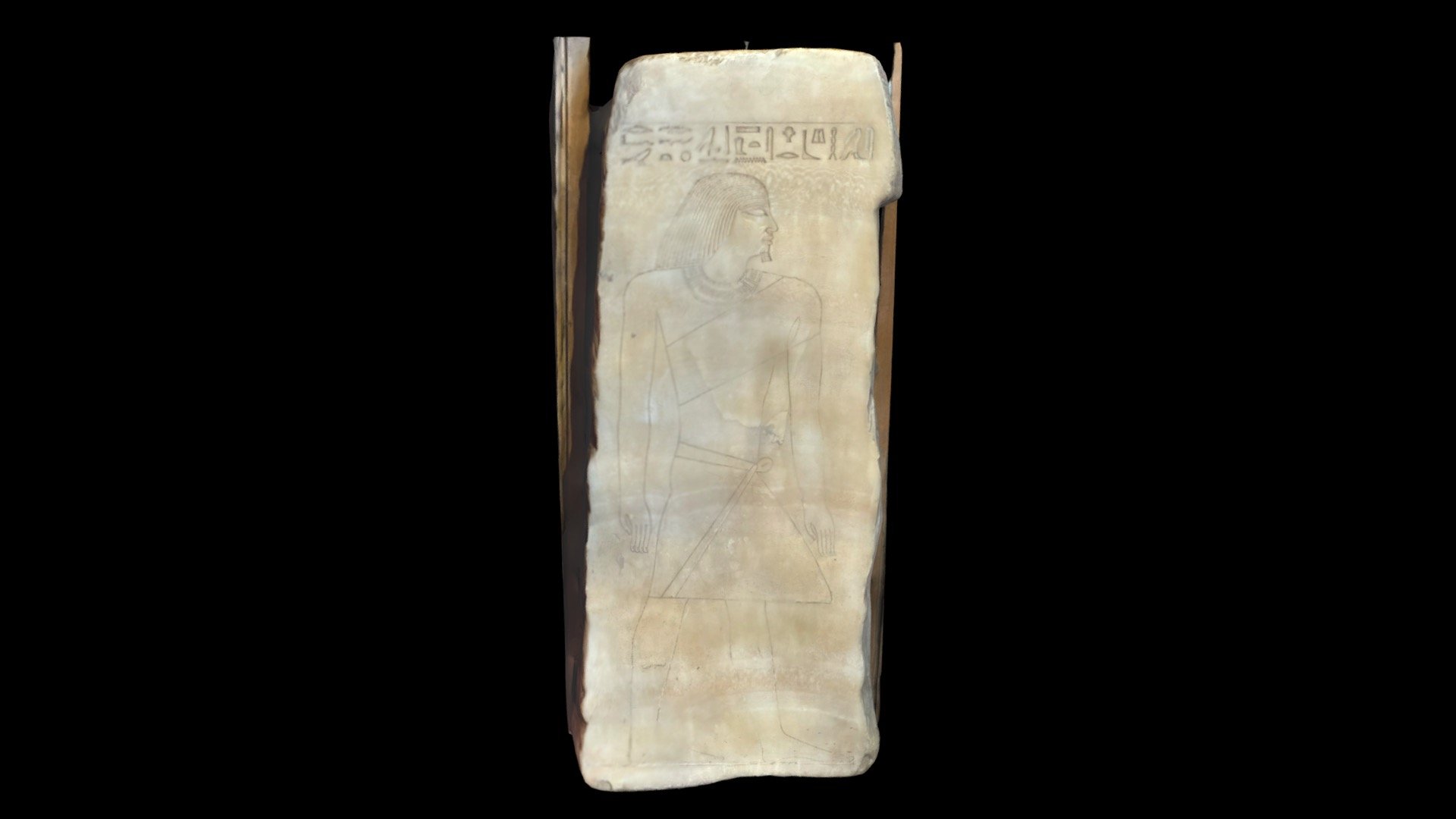 Slab with standing figure of Rawer - Download Free 3D model by ...