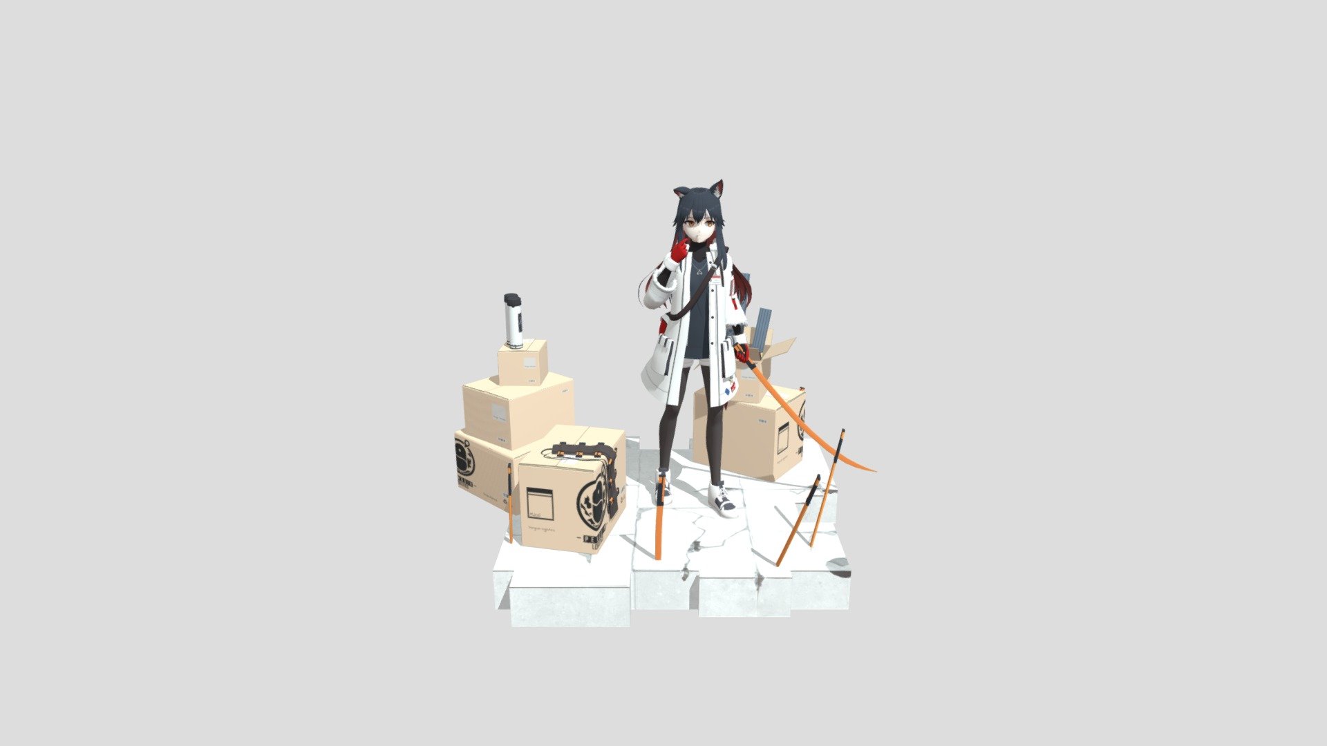 Texas -Arknights- - 3D model by Sanosuke(JP) (@sanohikaru0921) [874231c ...
