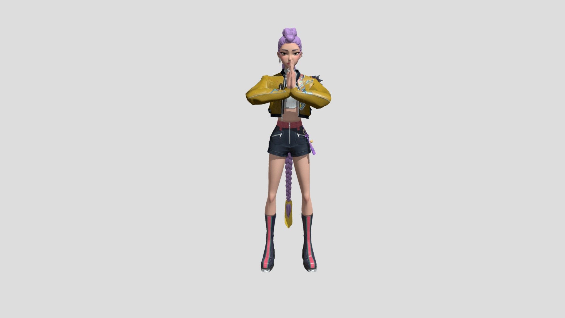 Rumi hold palms together - K-pop demon hunters - Download Free 3D model ...