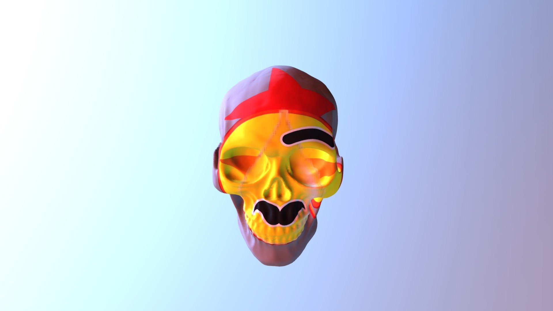 Scull Roger Orange - 3D model by rogerpest [874809c] - Sketchfab