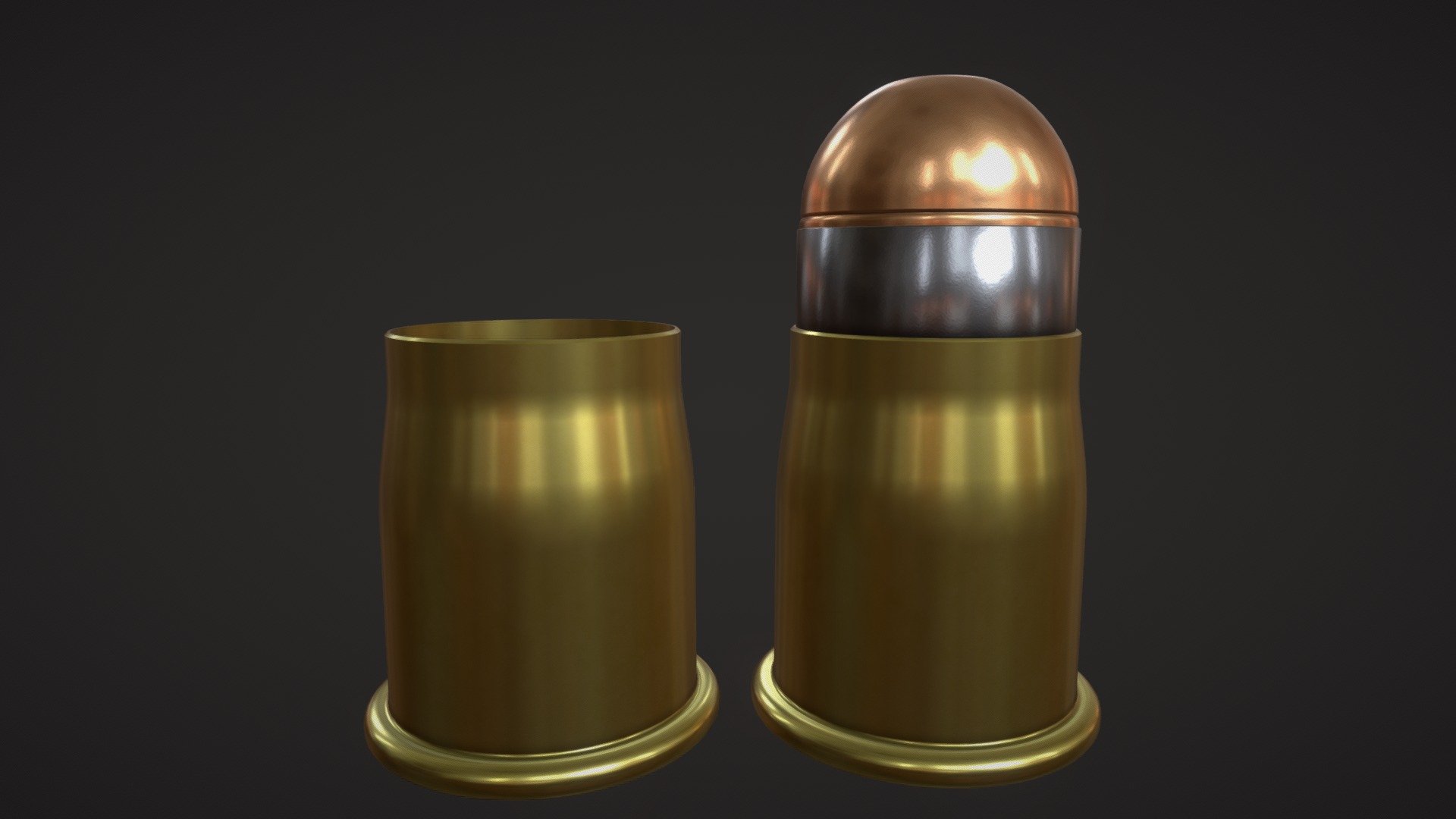 1 Gauge HE Grenade Shell - Buy Royalty Free 3D model by Jan Andreas ...