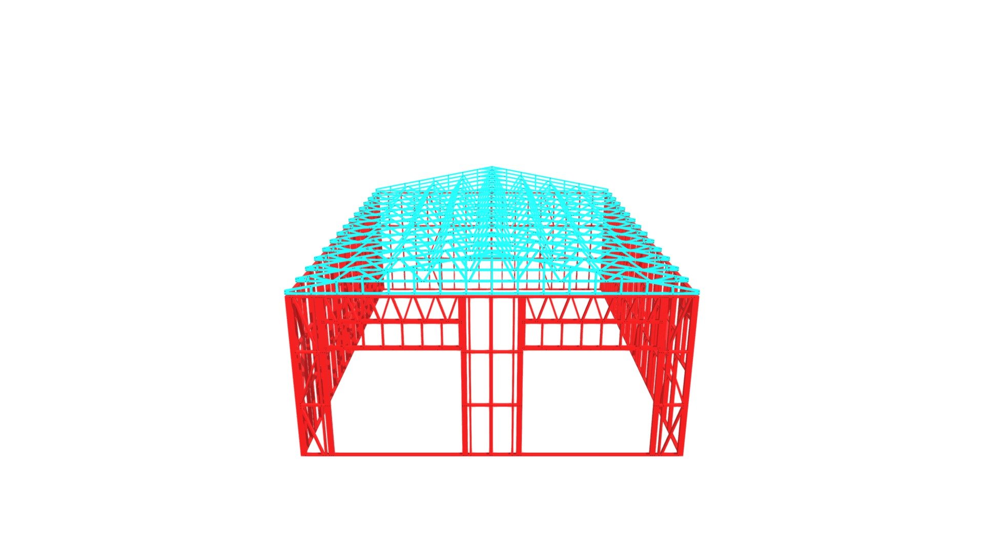 9m x 12m Shed with 4m Stud Height - 3D model by Steel Frames Direct ...