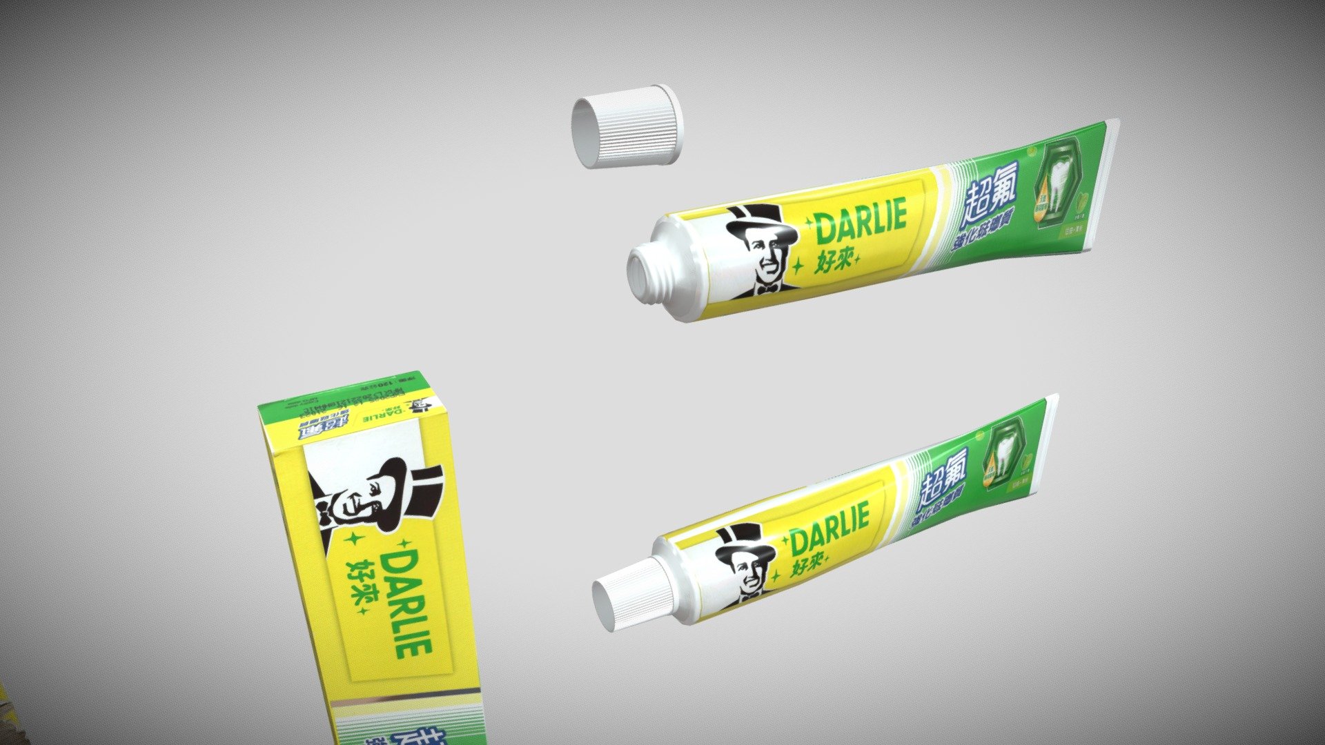 DARLIE好來(黑人牙膏) toothpaste - 3D model by 光影視覺設計有限公司 (@JoJo_3D_Class ...