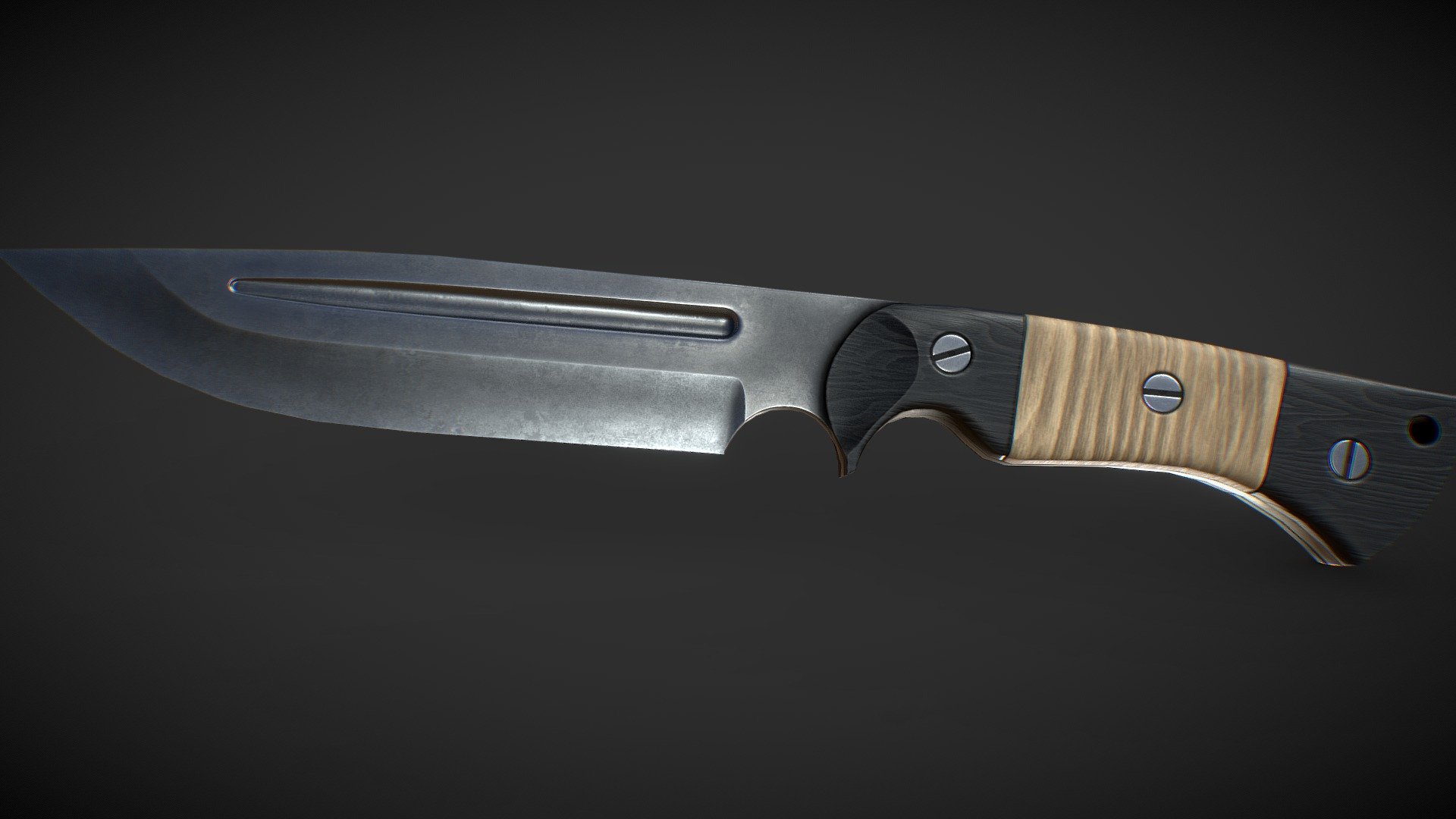 Combat Knife - 3D model by Andrey (@andrey96) [8749a0d] - Sketchfab