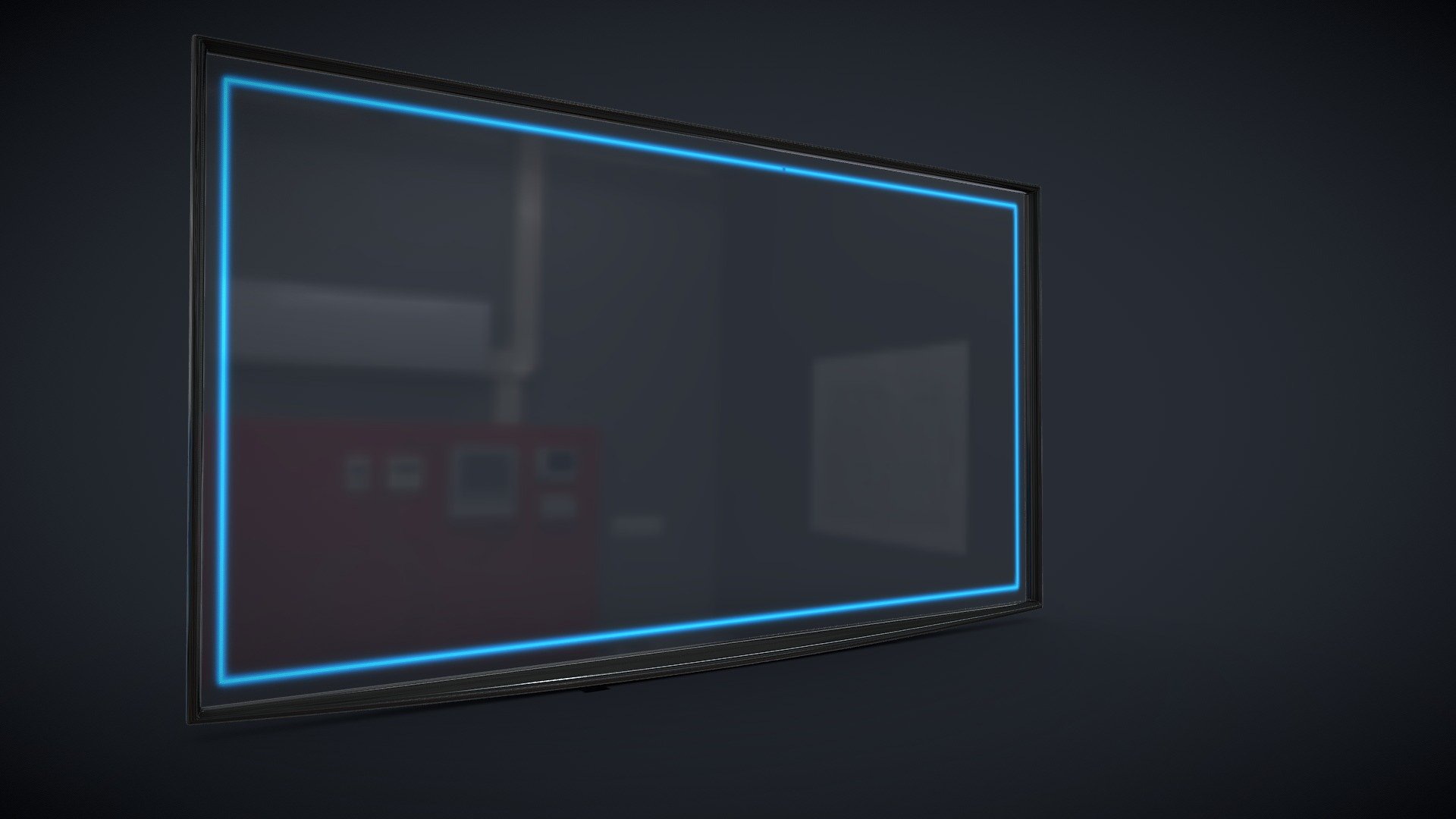 futuristic_TV_004_black - 3D model by 3polies [874b138] - Sketchfab