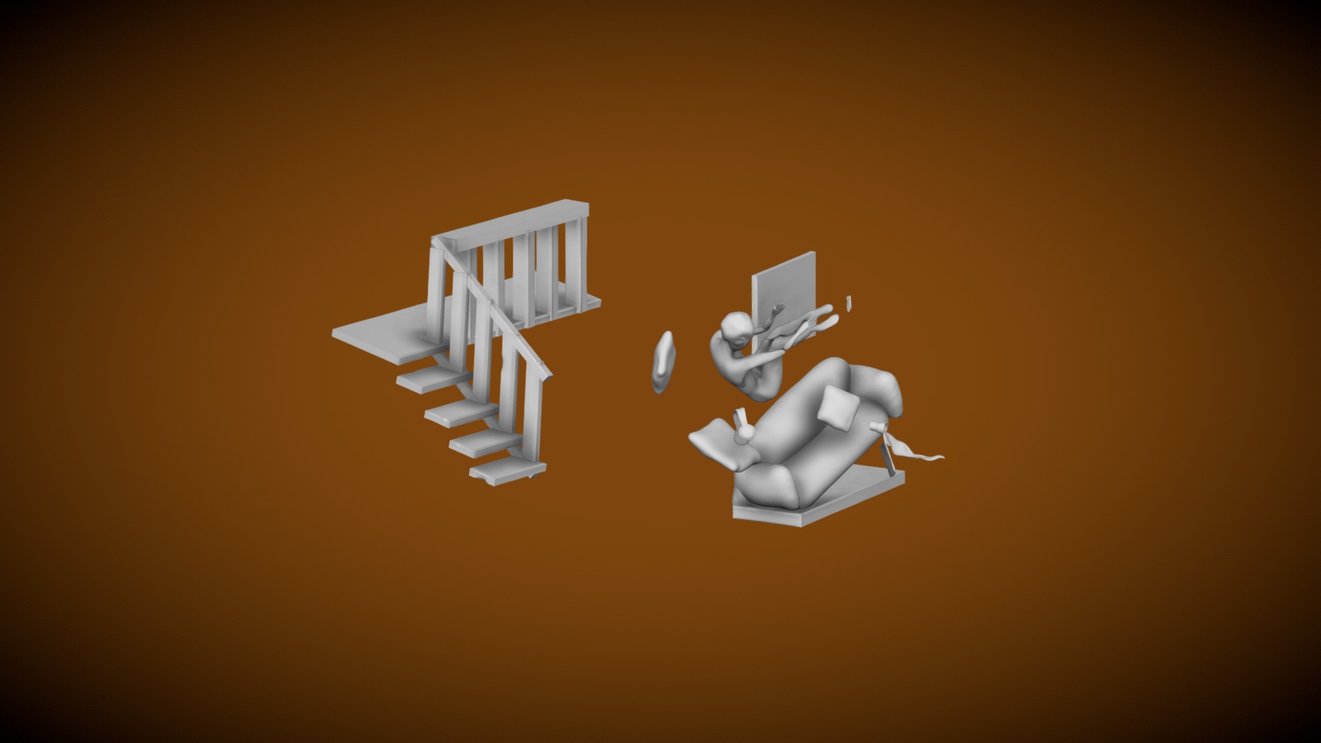 Without gravity - 3D model by mouradabouali [874d092] - Sketchfab