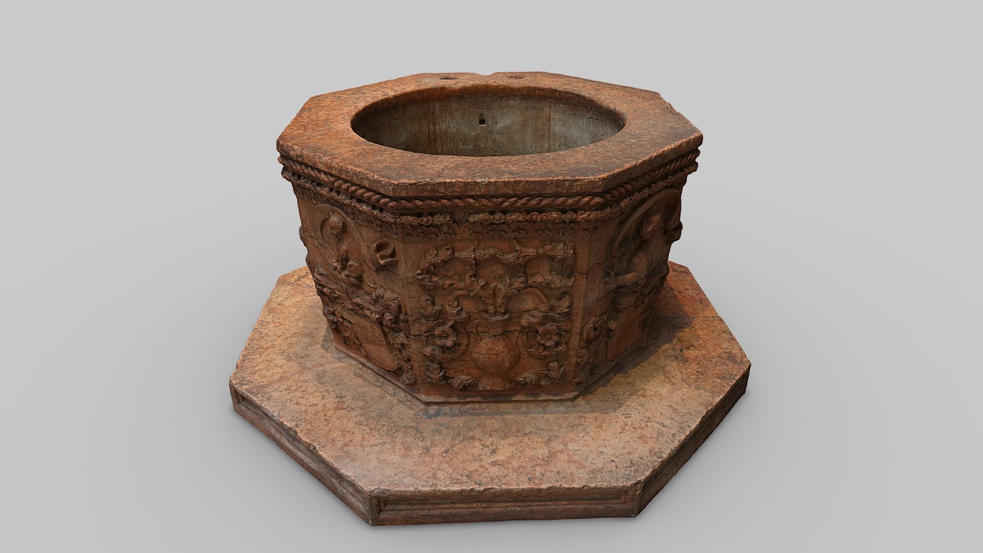 Octagonal Well Head Concoreggio - 3D model by artfletch [875001a ...
