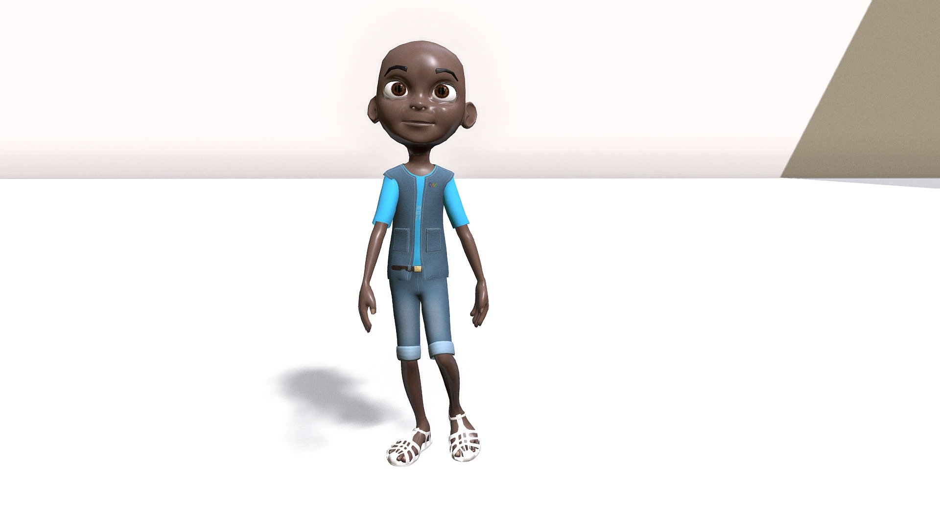 cartoon boy armature animation - 3D model by Fanck Herve ASSOUMOU ...