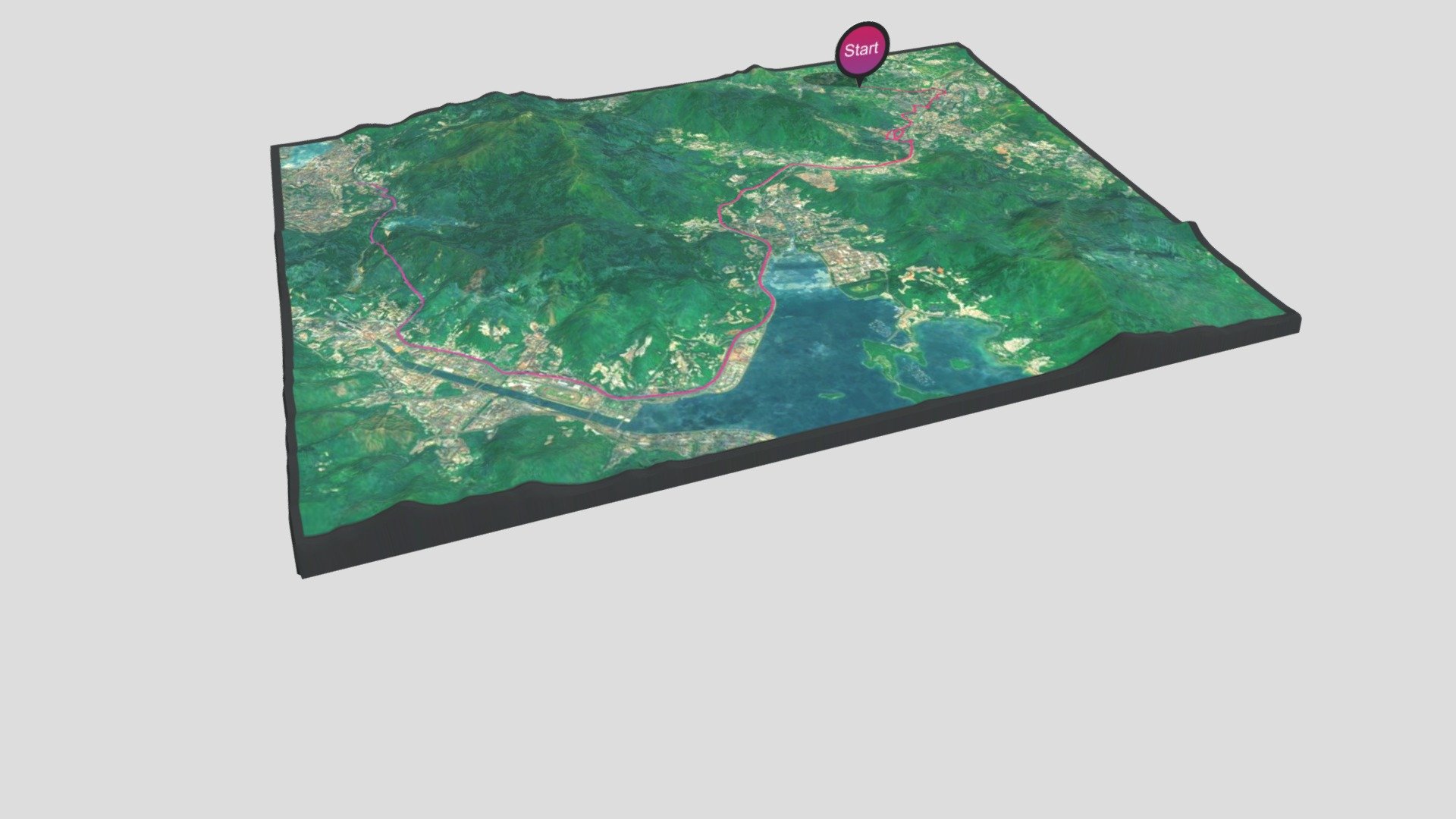 Map 3D Route Testing - 3D model by alex-tsui [8753819] - Sketchfab