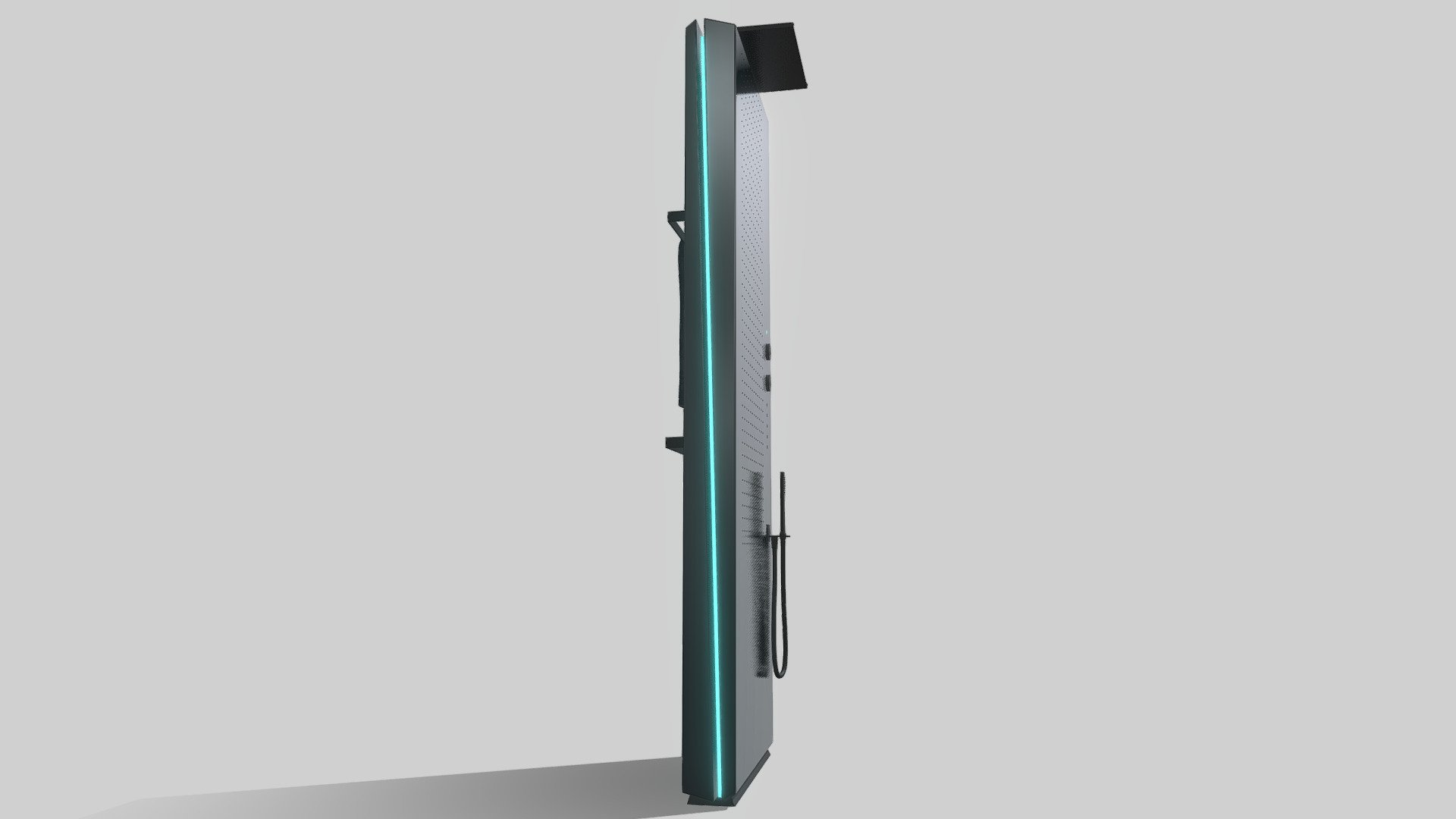 Futuristic Multi Jet Shower Unit Design - Buy Royalty Free 3D model by ...