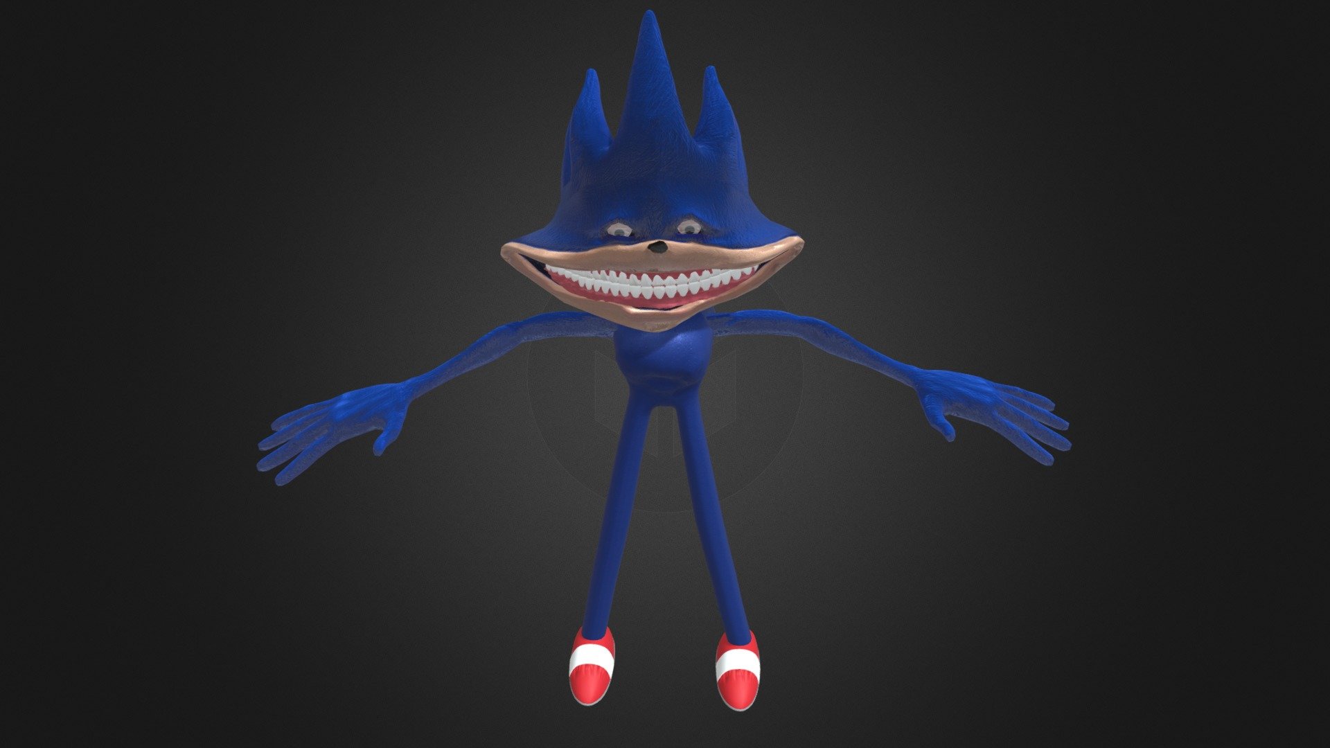shin sonic loughing - 3D model by yd 3d art (@yd3dart) [8754492 ...