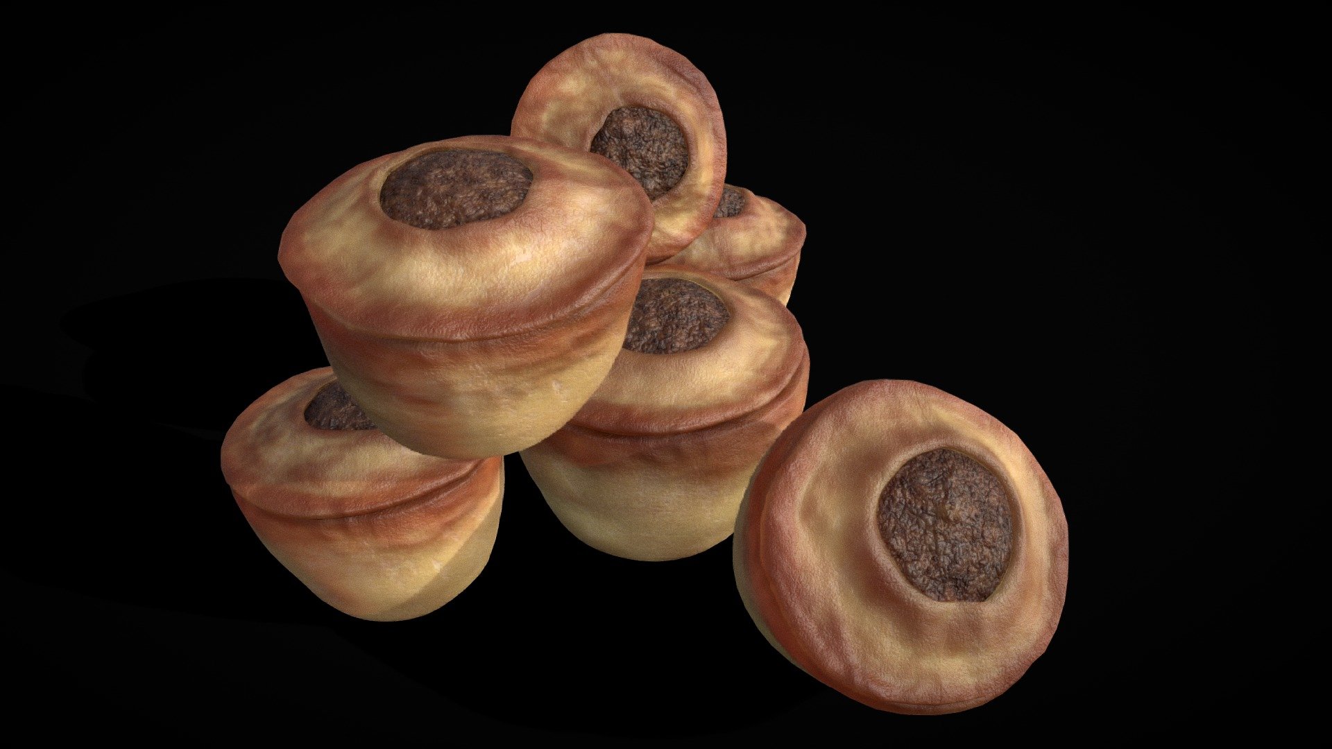 Classic Medieval Mince Meat Pies - Buy Royalty Free 3D model by ...