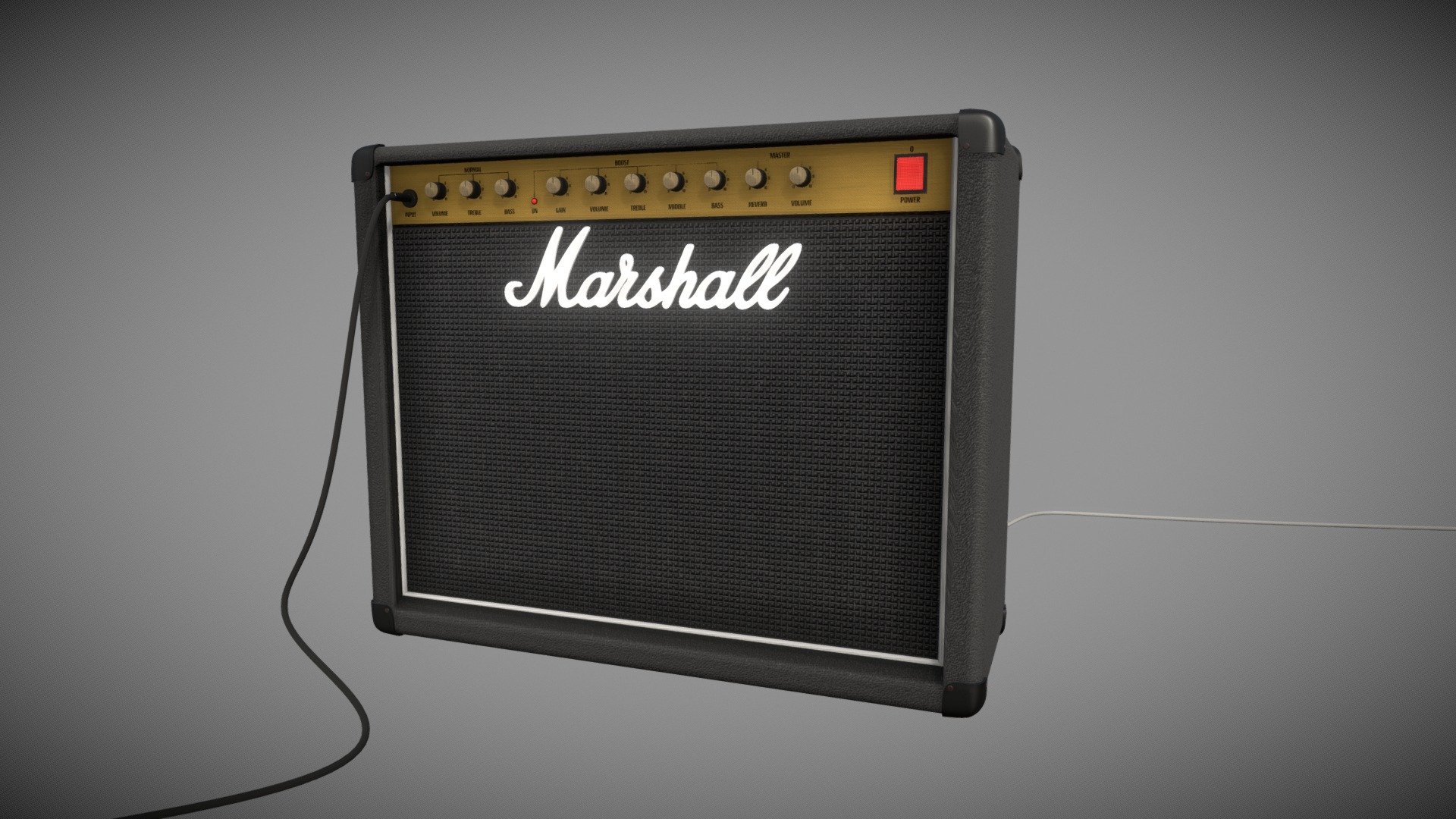 Marshall Amplifier - Buy Royalty Free 3D model by Daniel Bonnell ...
