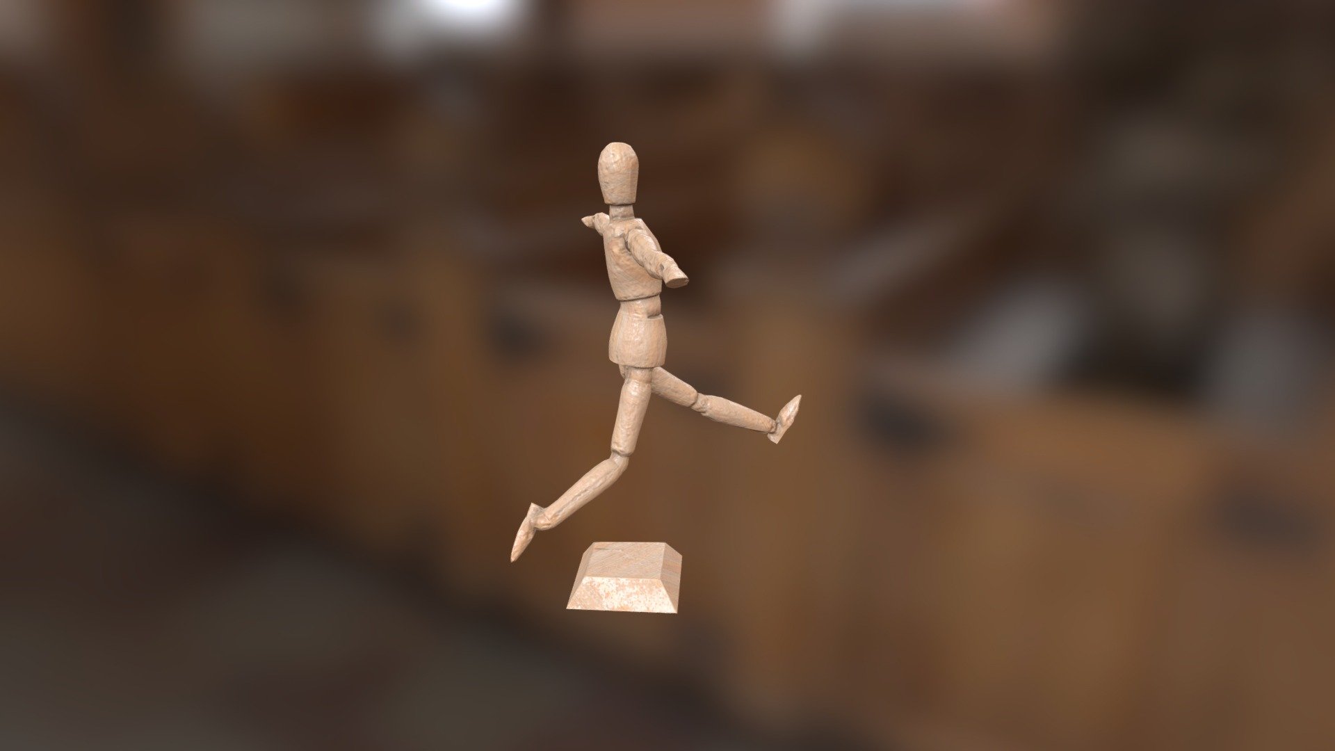 Photogrammetry Wooden Figure - 3D model by GilbertoA [875620b] - Sketchfab