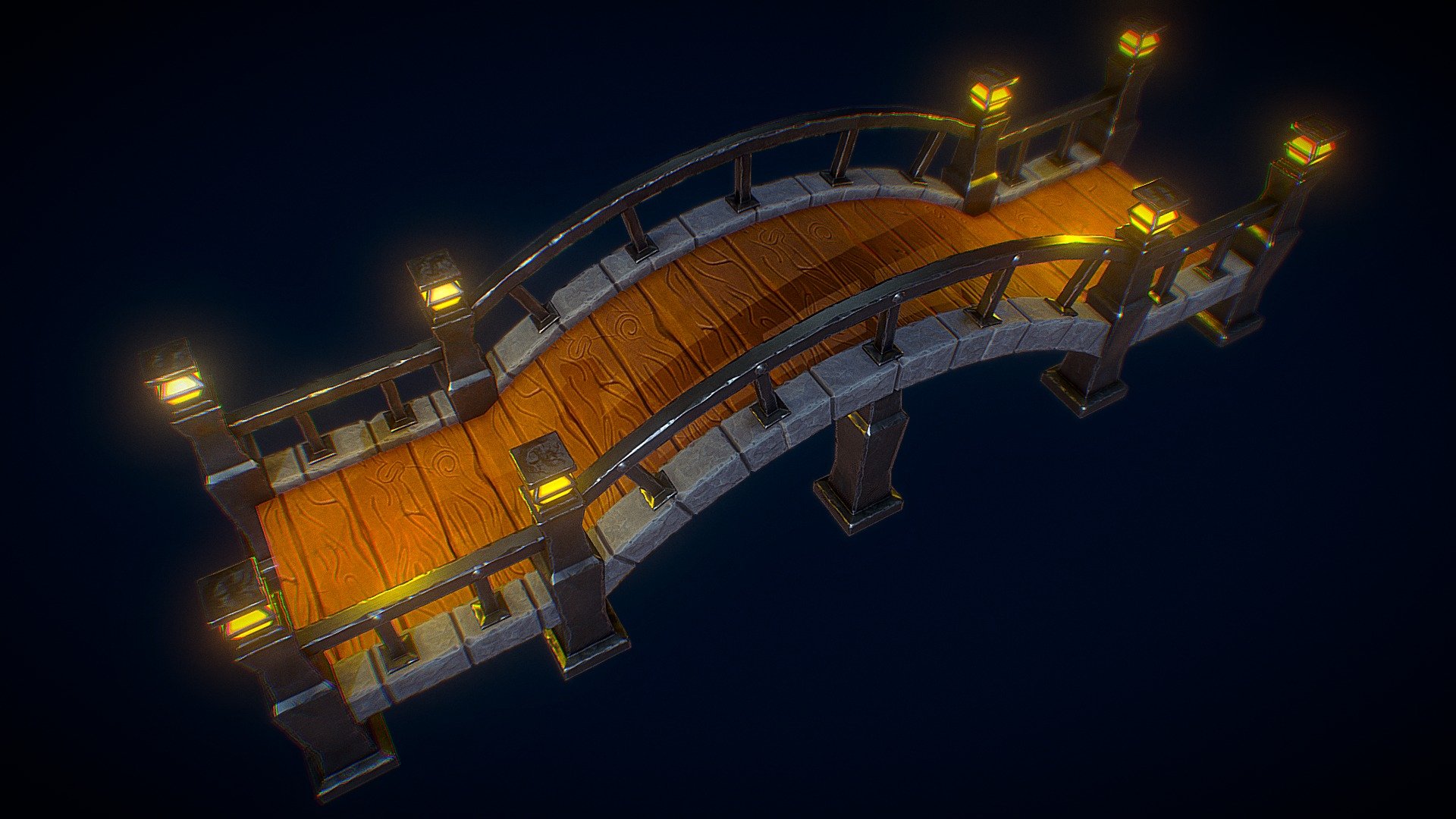 Stylized Bridge - 3D model by grimjouw [8756323] - Sketchfab