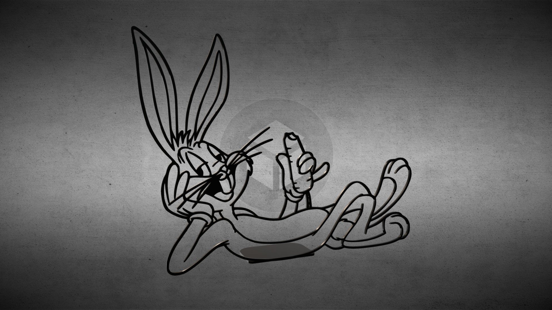 Bugs Bunny Black And White