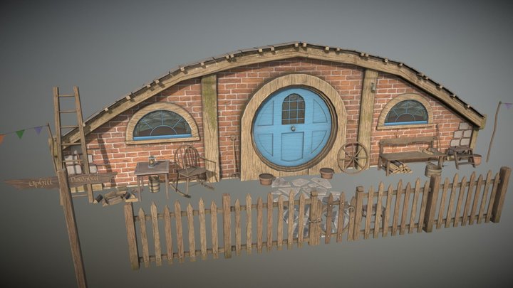 Hobbit-hole 3D models - Sketchfab