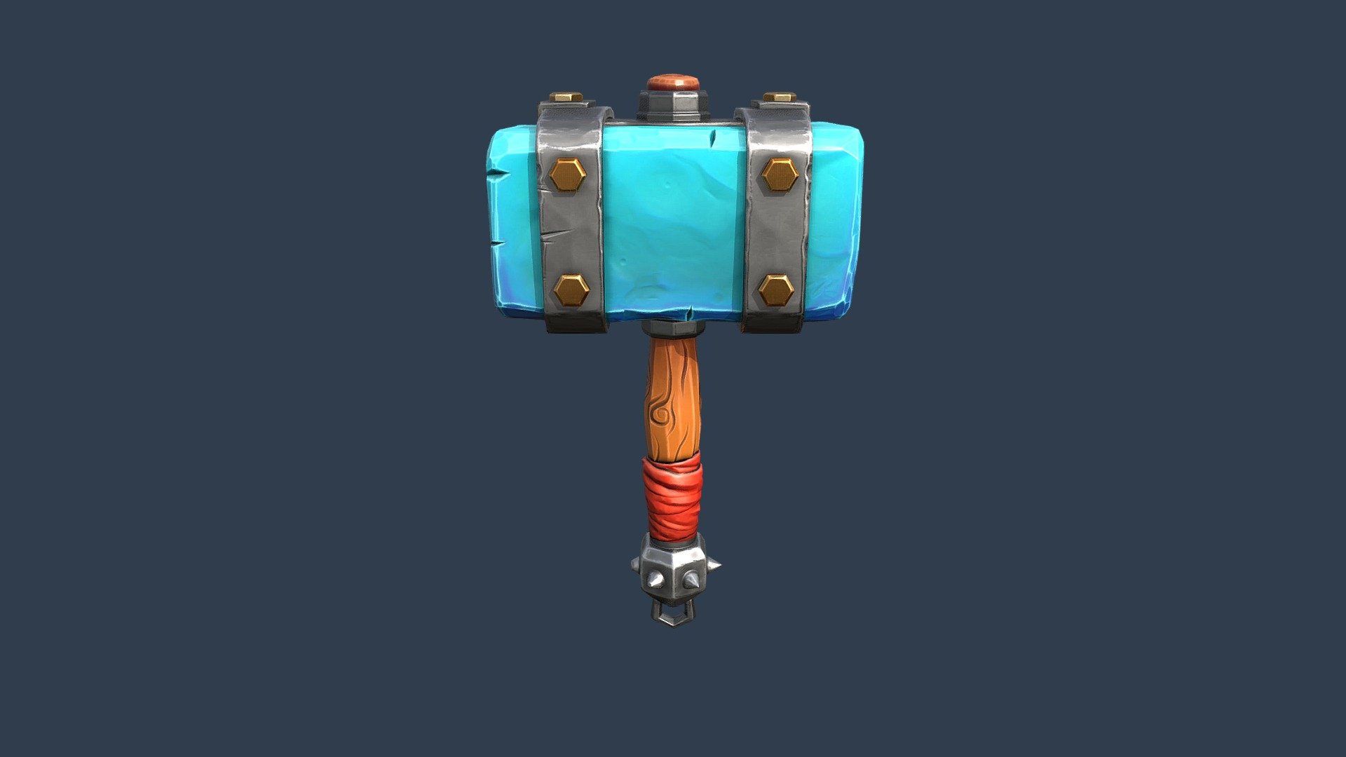 Stylized Hammer - 3D model by hoangkhang2401 [875a995] - Sketchfab