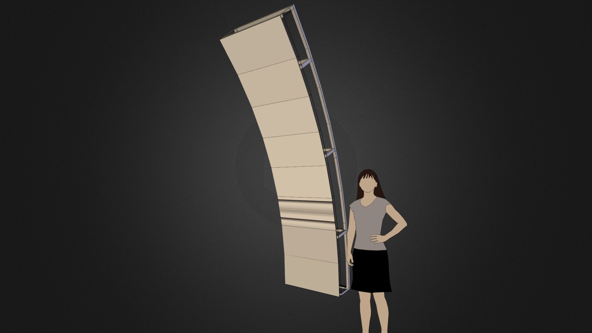 Curved Rib Piece - Code:RIBB-CURVE-A - 3D model by acme5 [875beff ...