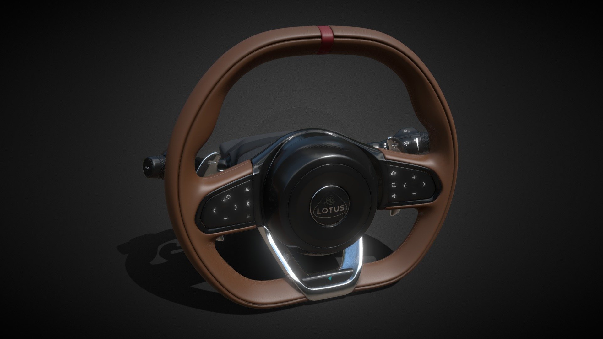 Lotus Emira steering wheel brown leather - Buy Royalty Free 3D model by ...