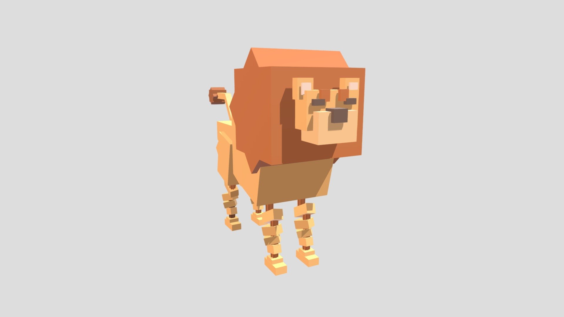 Formas Basicas - León - 3D model by CamilaPPadron [875c0e9] - Sketchfab