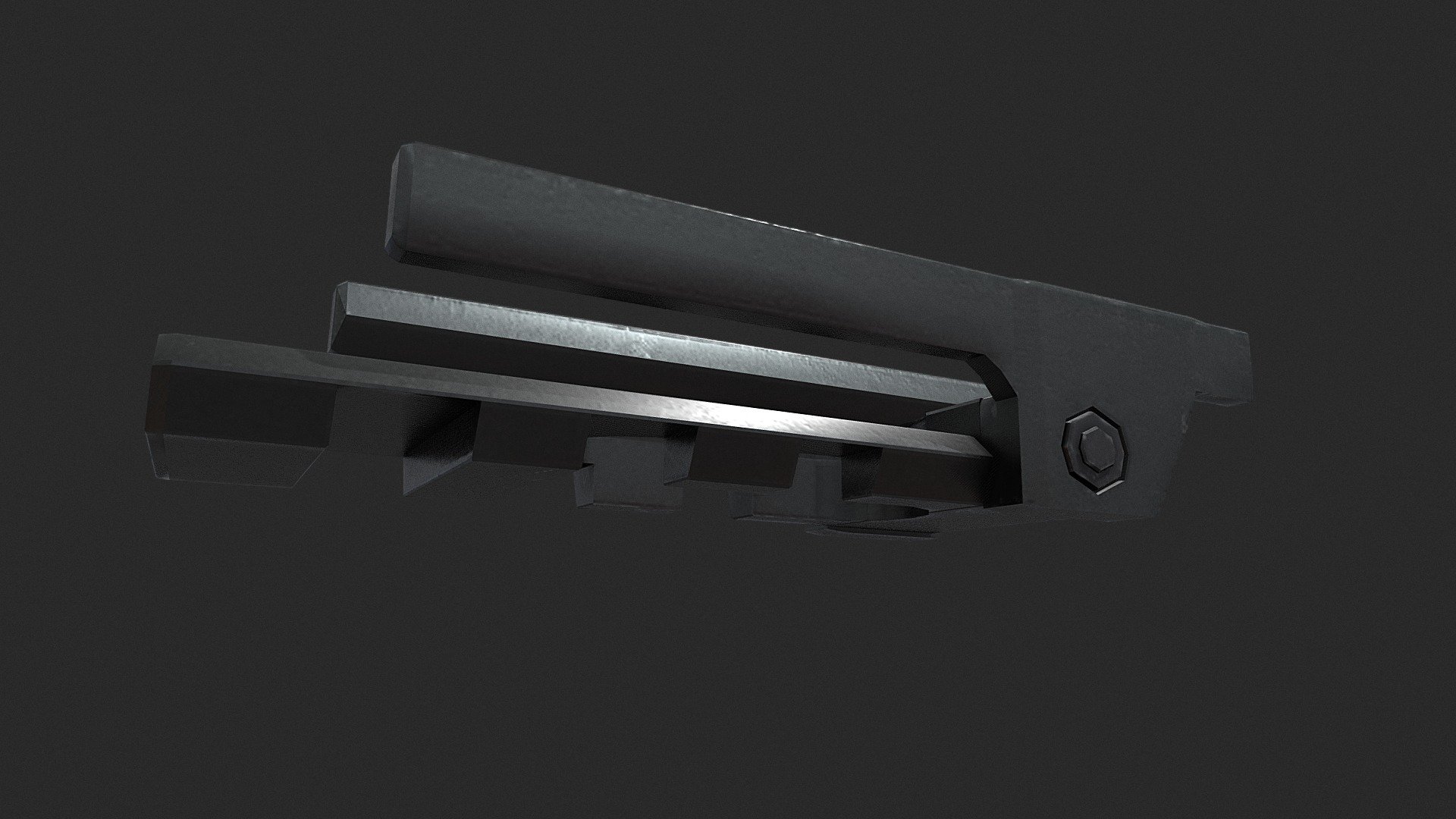 H&K USP Rail Adapter Accessory Low Poly - Download Free 3D model by ...