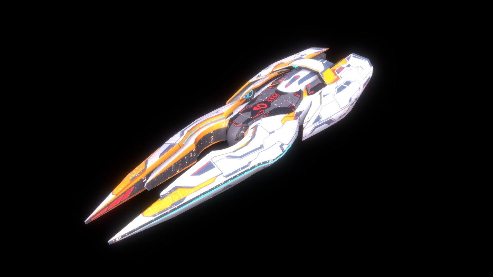 [Starship Battle] MK II - Laser - 3D model by DamageK [875c7c4] - Sketchfab