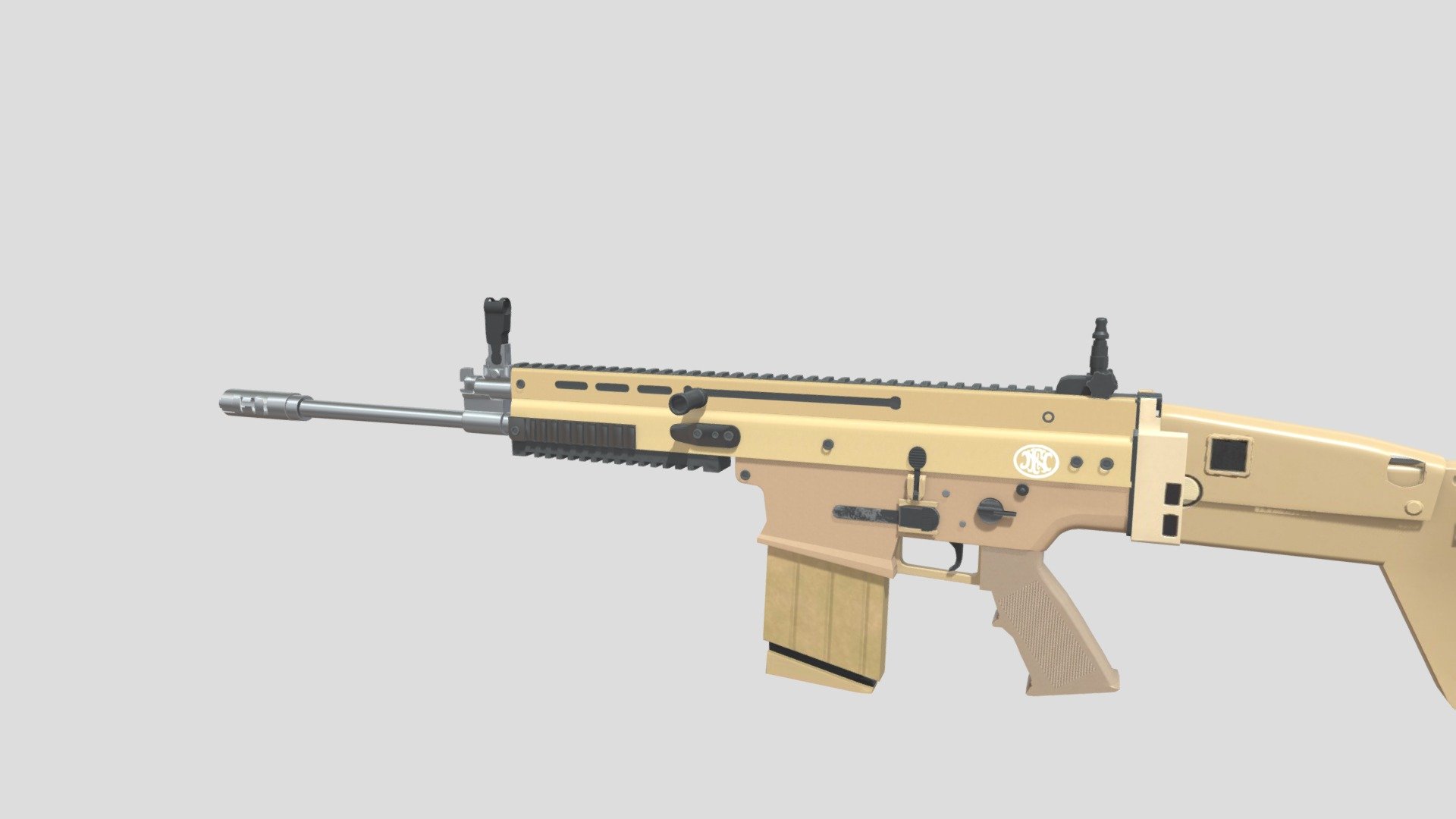 fn scar - 3D model by malekabdeltwab [875cec3] - Sketchfab