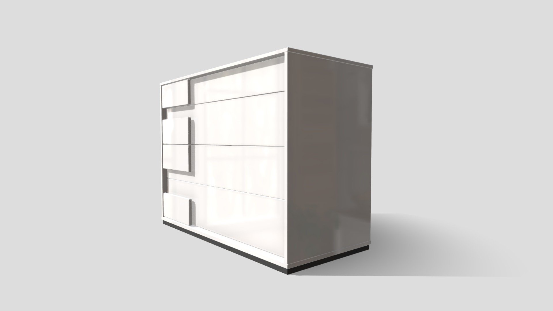 Athena - White - Dresser - 3D model by trendforward [875eb3b] - Sketchfab