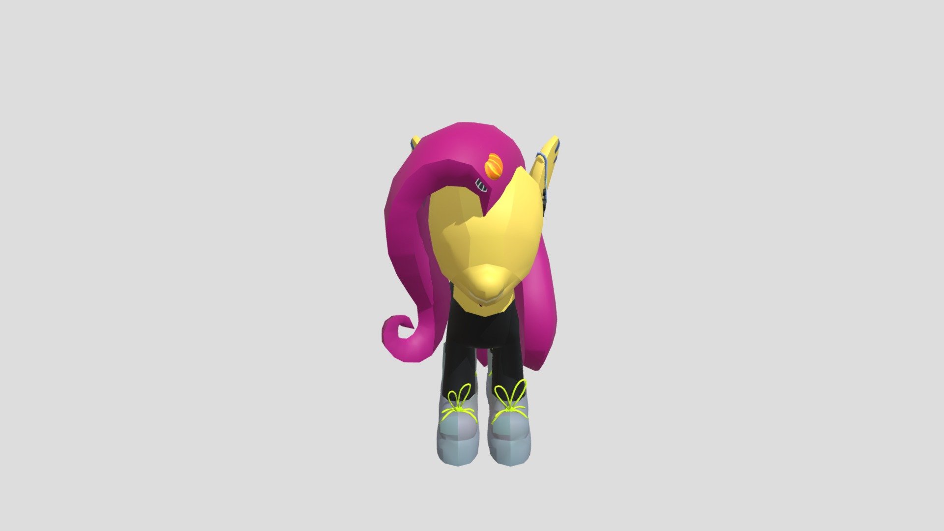 My Little Pony Magic Princess - Fluttershy Edgy - 3D model by ...