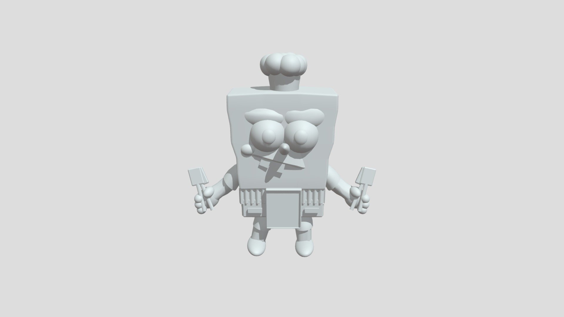 Spongebob Chef Burger King 3d Model By Fabito05 [875f9de] Sketchfab
