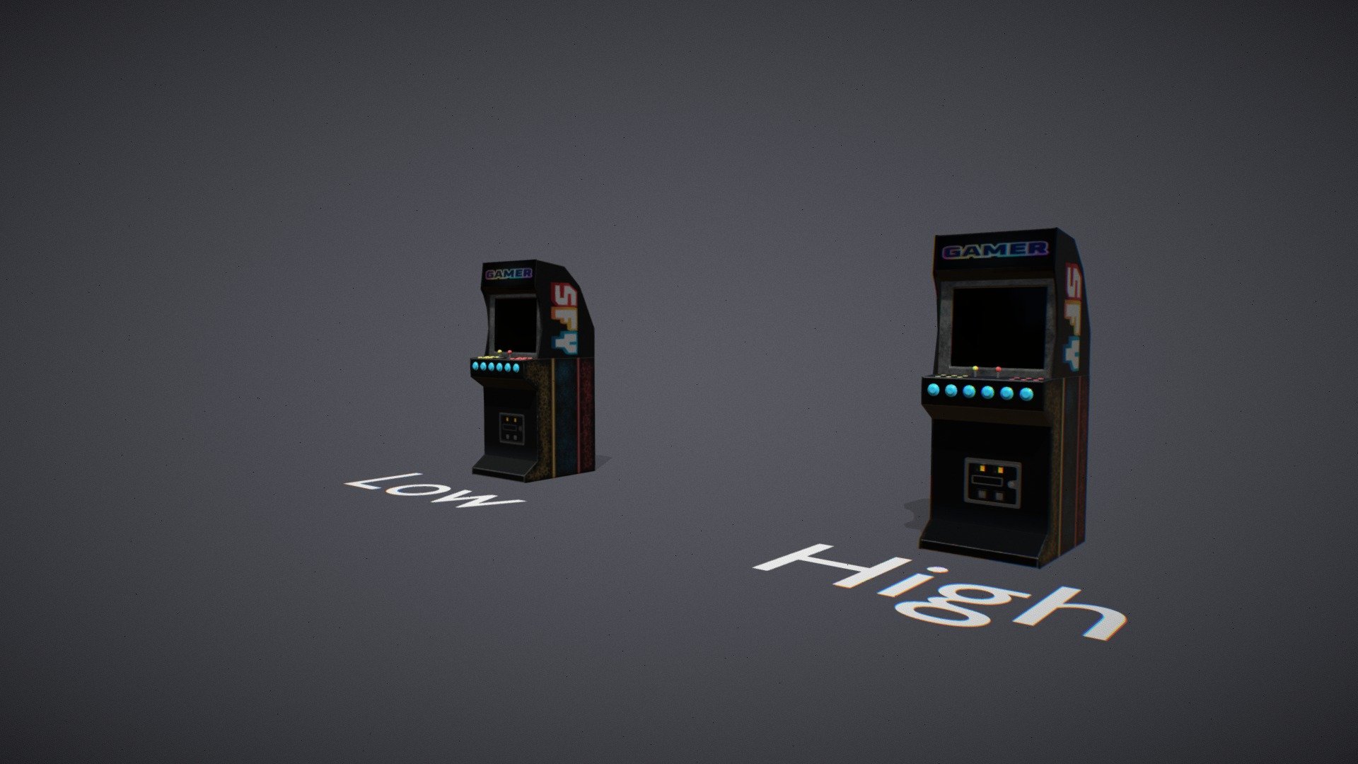 Arcade_machine_Model1 - Download Free 3D model by SFYsrl [8760b3c ...