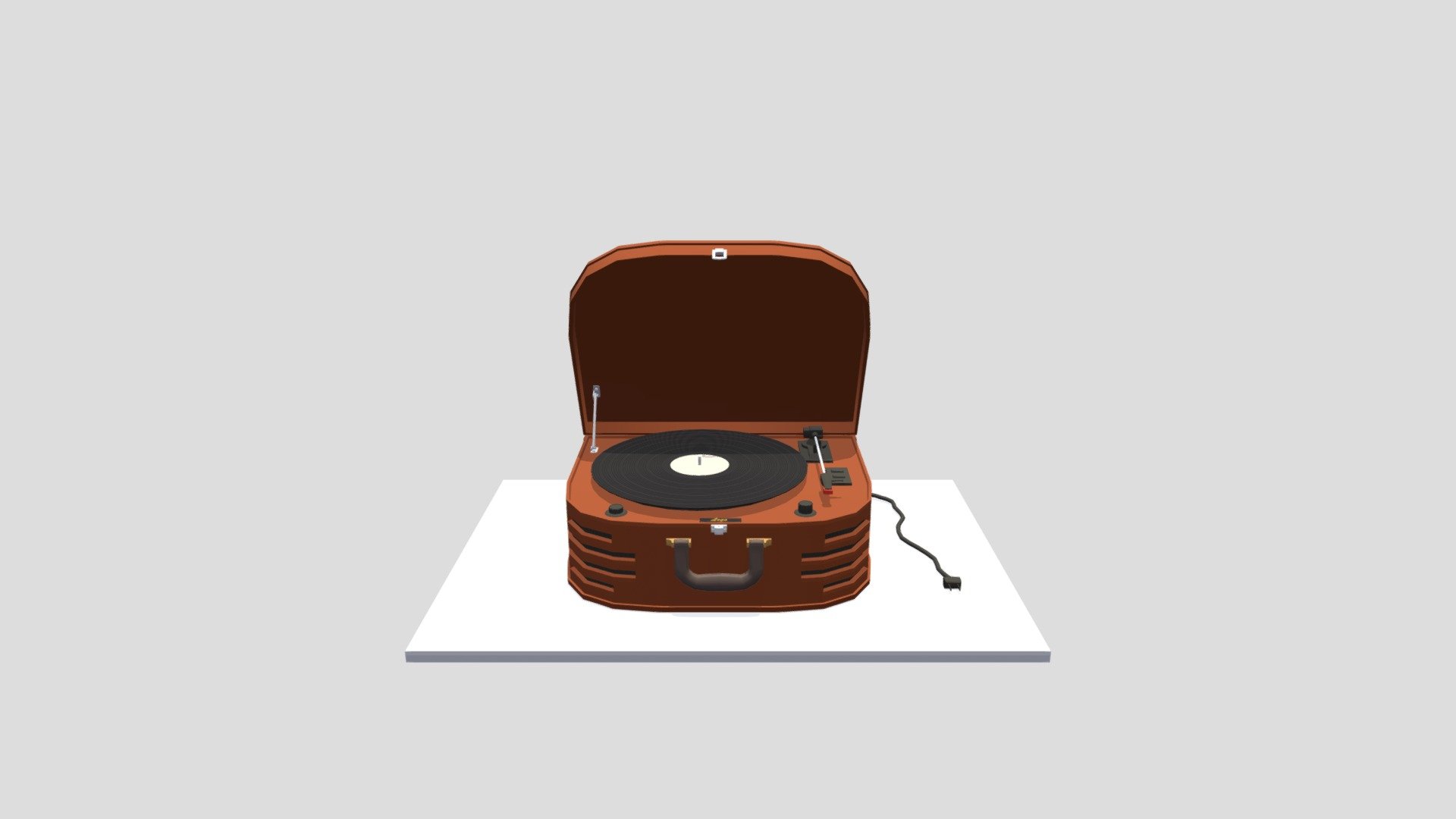 Vinyl Player - Download Free 3D model by EvgeniyK [8763b69] - Sketchfab