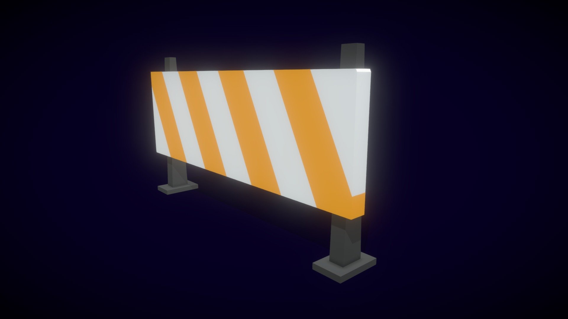 LowPoly Road Barrier - Low Poly Free ! - Download Free 3D model by ...