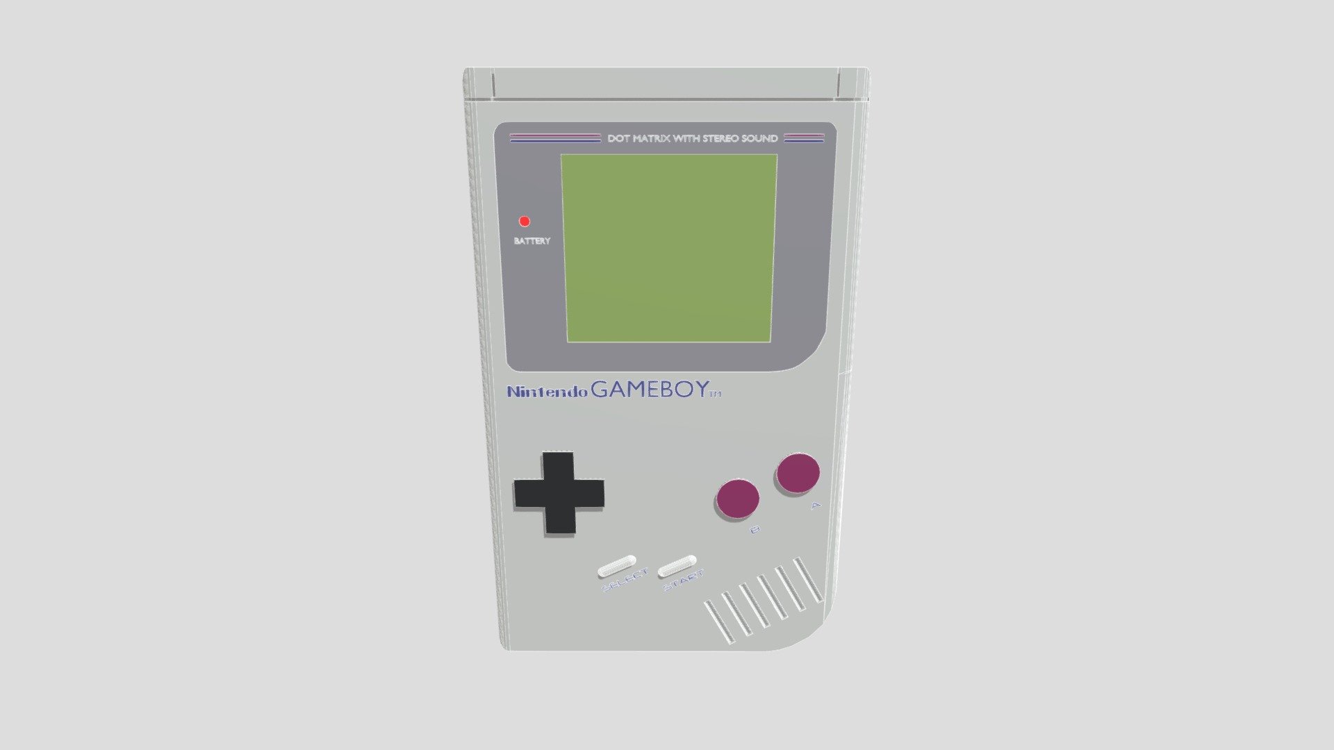 Nintendo Gameboy - 3D model by keirstinf [876afc3] - Sketchfab