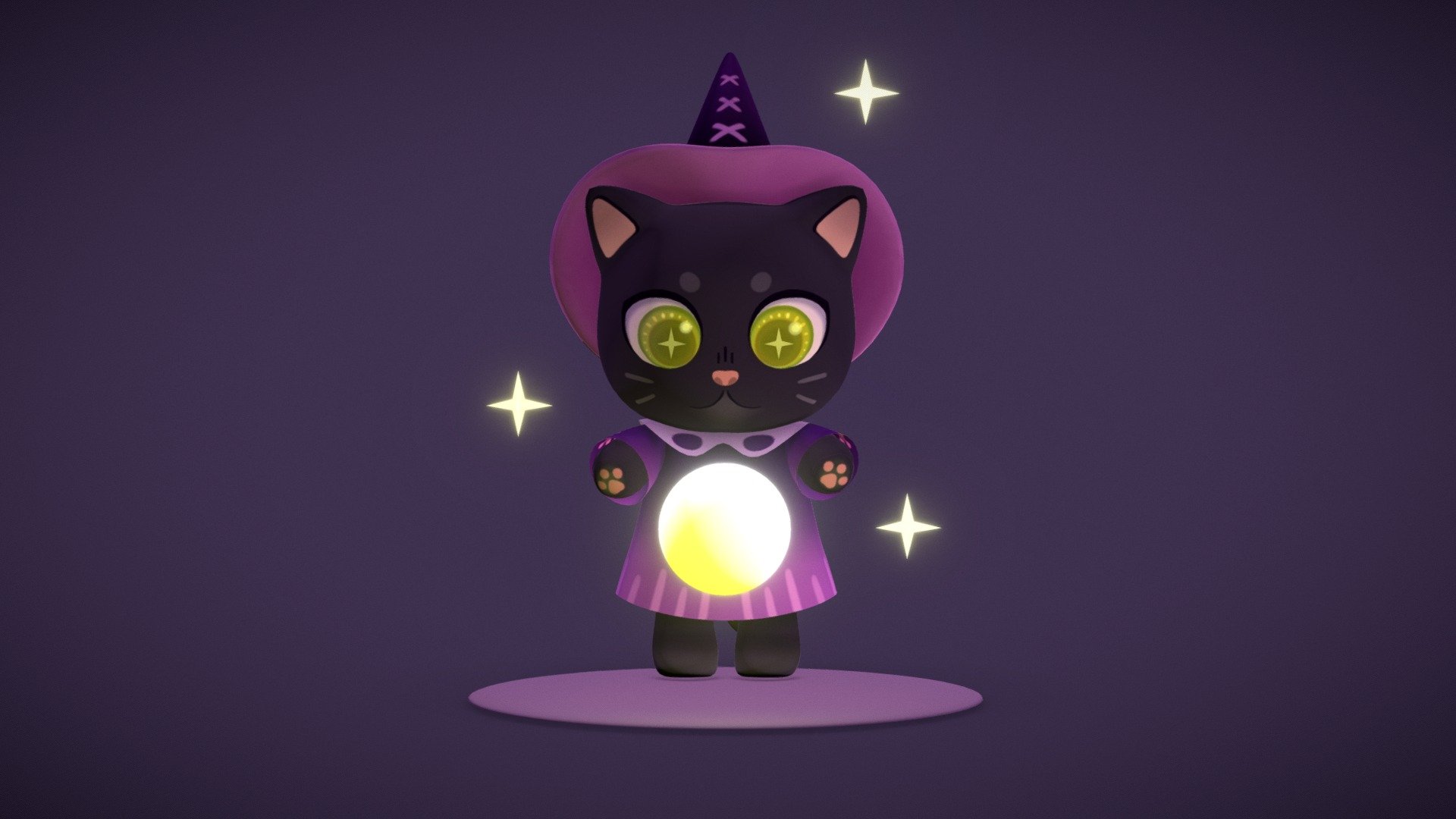 magical cat - 3D model by juno of jupiter (@junounone) [876cf03 ...