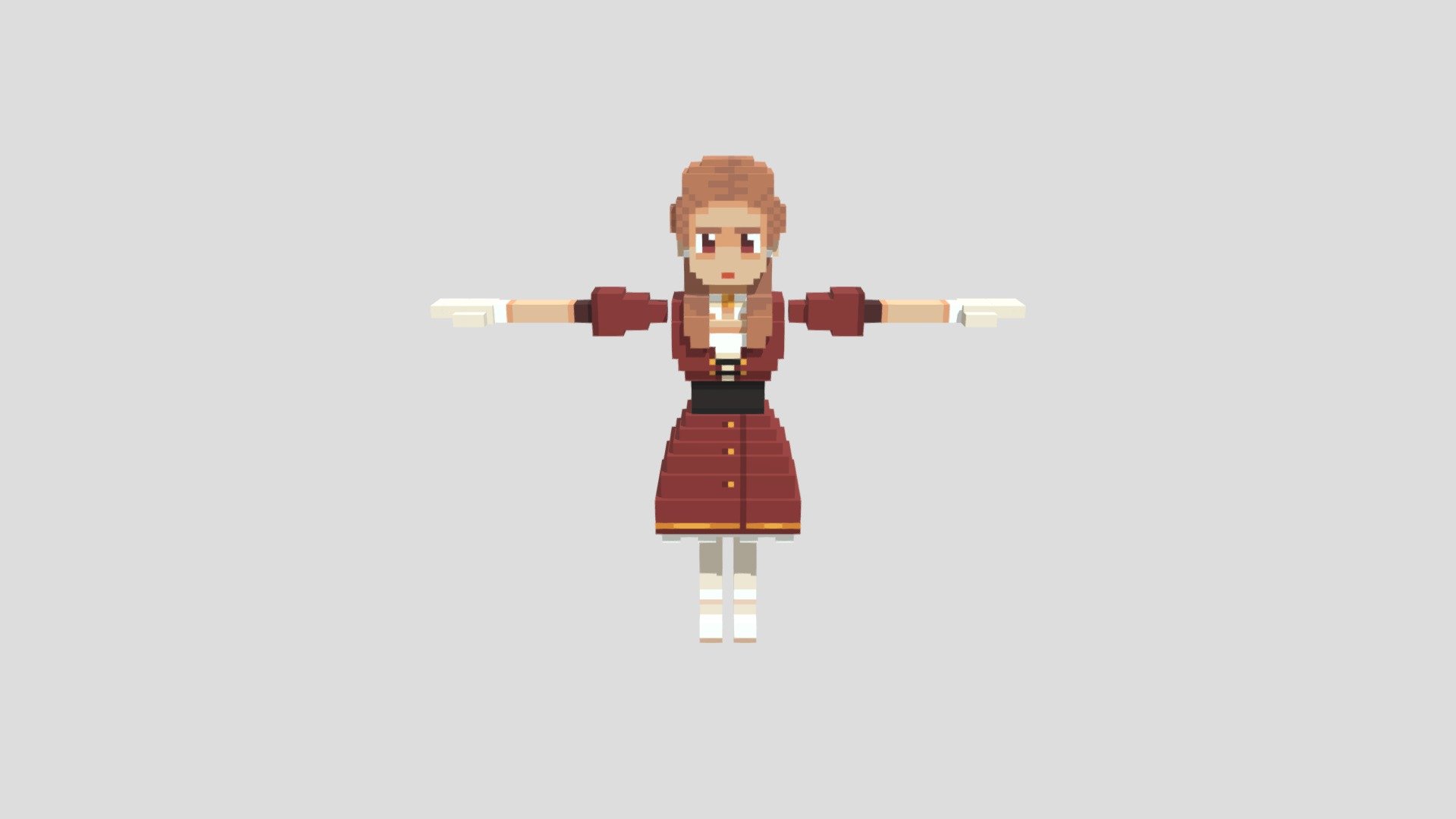 Voxel Princess - 3D model by 比距爱慕 (@bgm546515813) [876d655] - Sketchfab